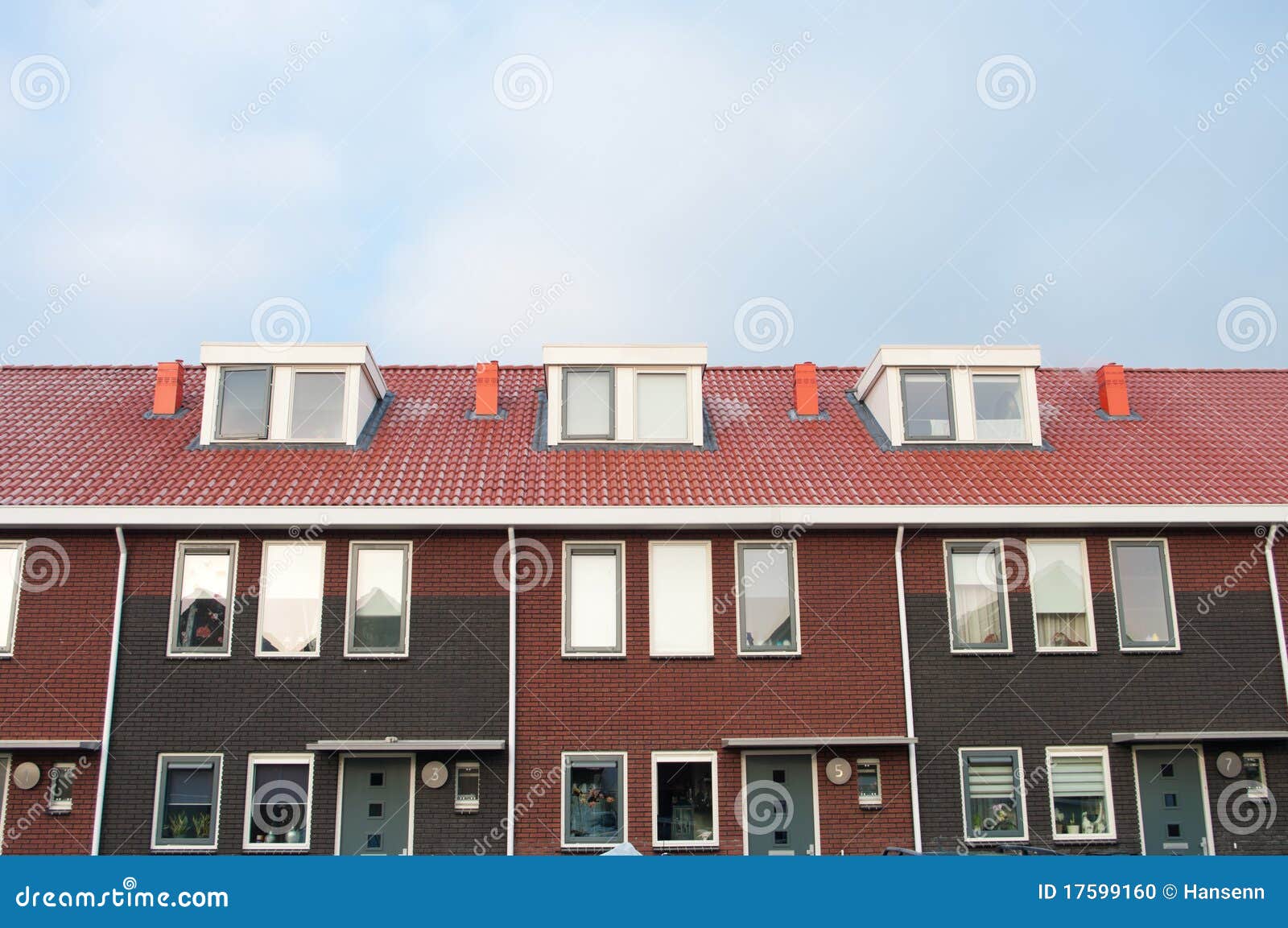Terraced houses stock photo. Image of life, structure - 17599160