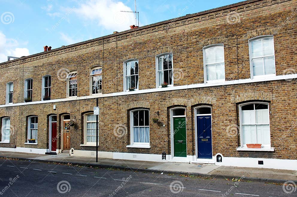 Terraced Houses stock image. Image of britain, terraces - 8409895