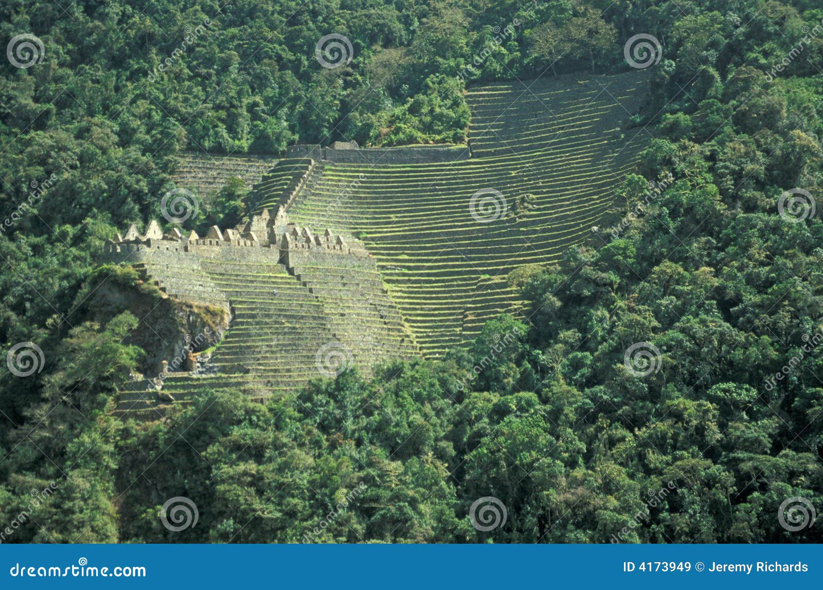 Terraced Inca Fields stock image. Image of civilisation - 4173949
