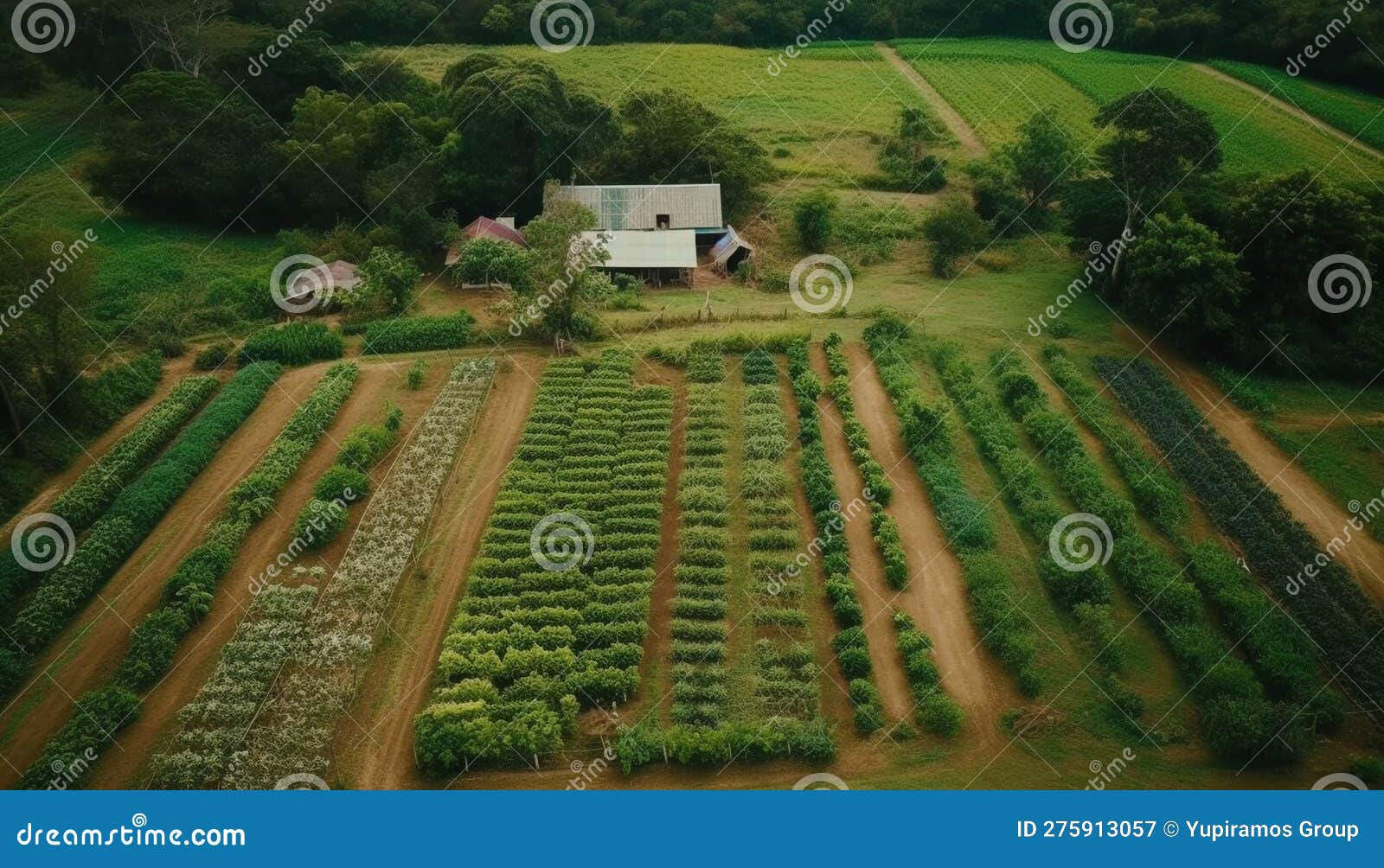 Terraced Rice Paddies in Bali, a Tranquil Scene Generated by AI Stock ...