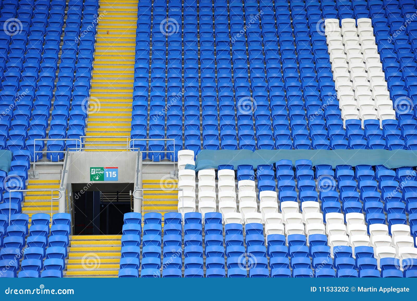Terraced stadium seating stock photo. Image of deserted - 11533202