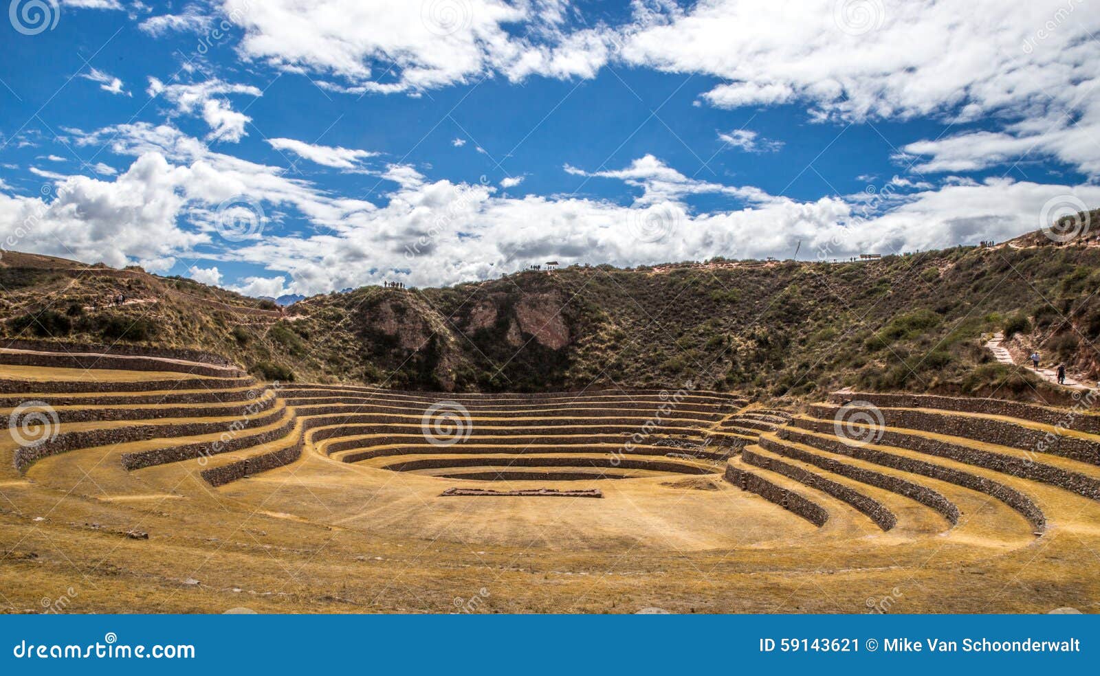 Terraces in the Hills of Peru Stock Image - Image of agriculture ...