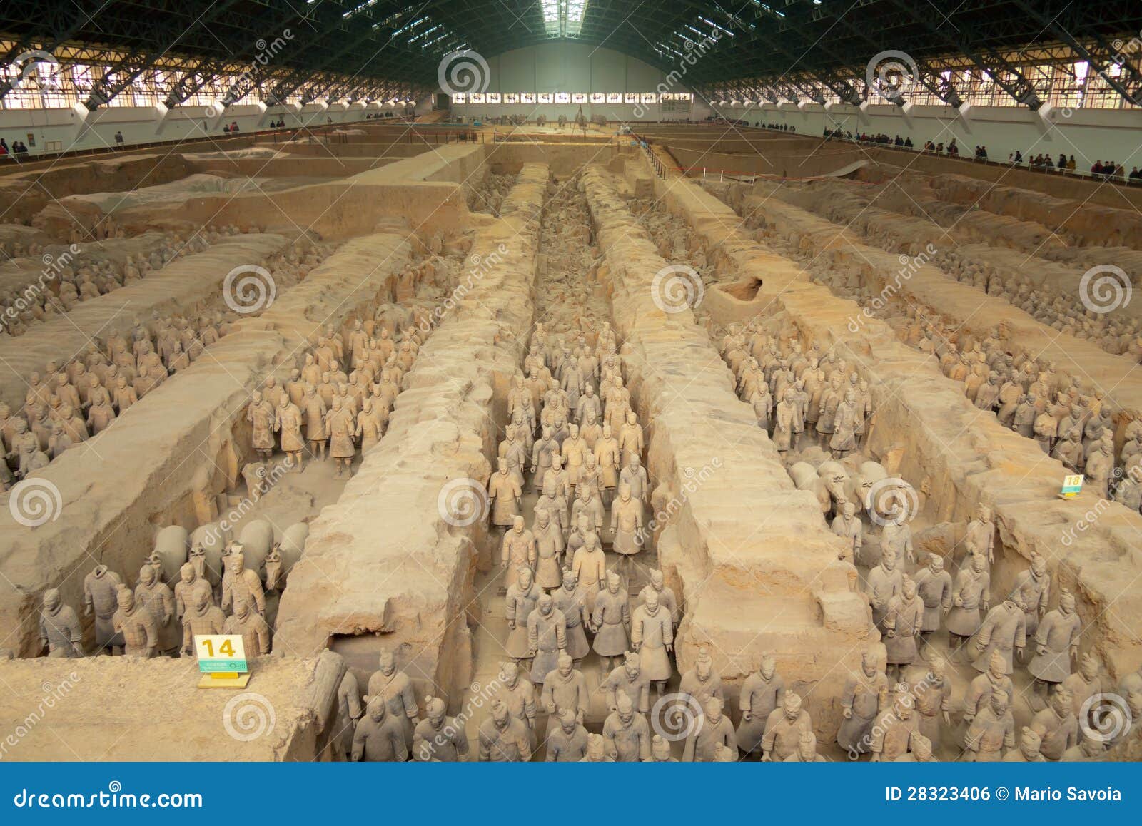 Terracotta army editorial photo. Image of stone, asia - 28323406