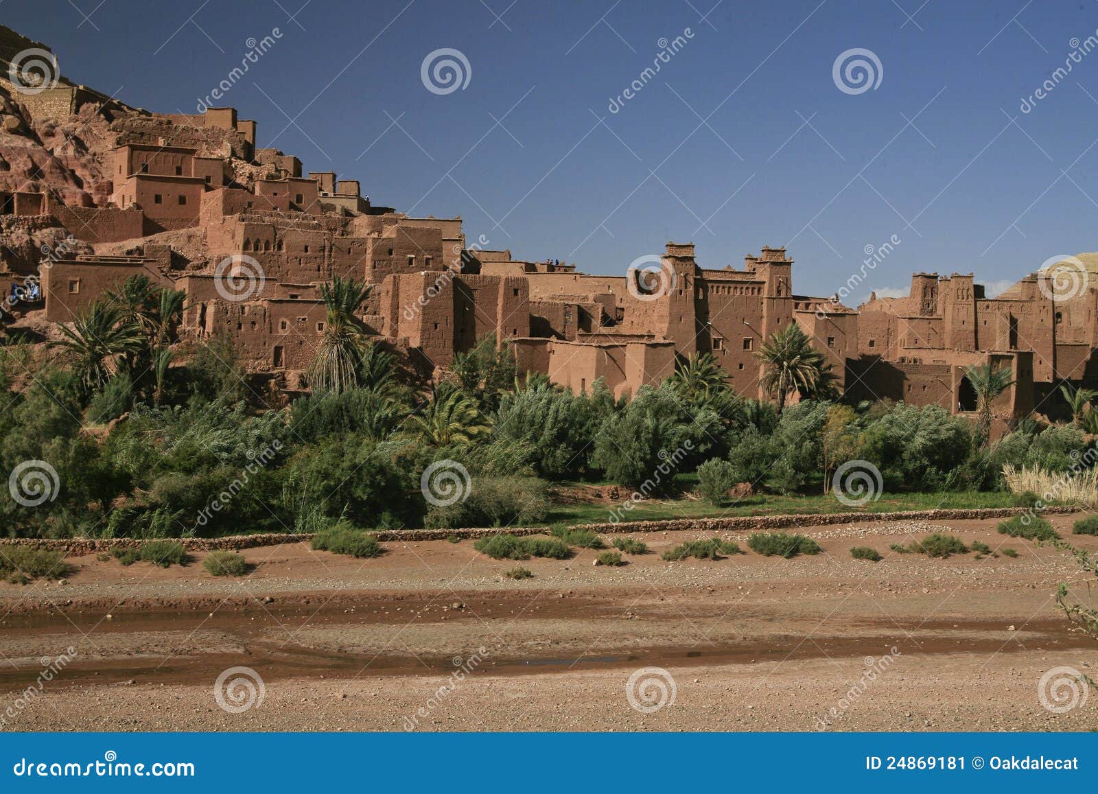 Ksar: Terra Cotta Castle and City Stock Image - Image of buildings ...