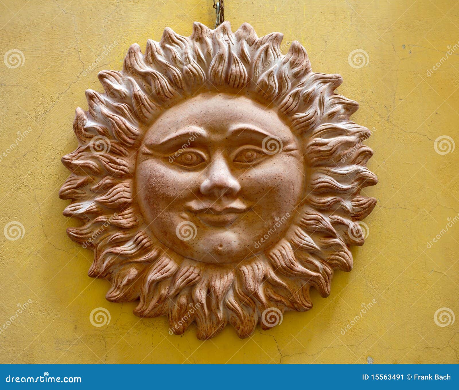 Terracotta clay sun stock image. Image of brick, wings - 15563491