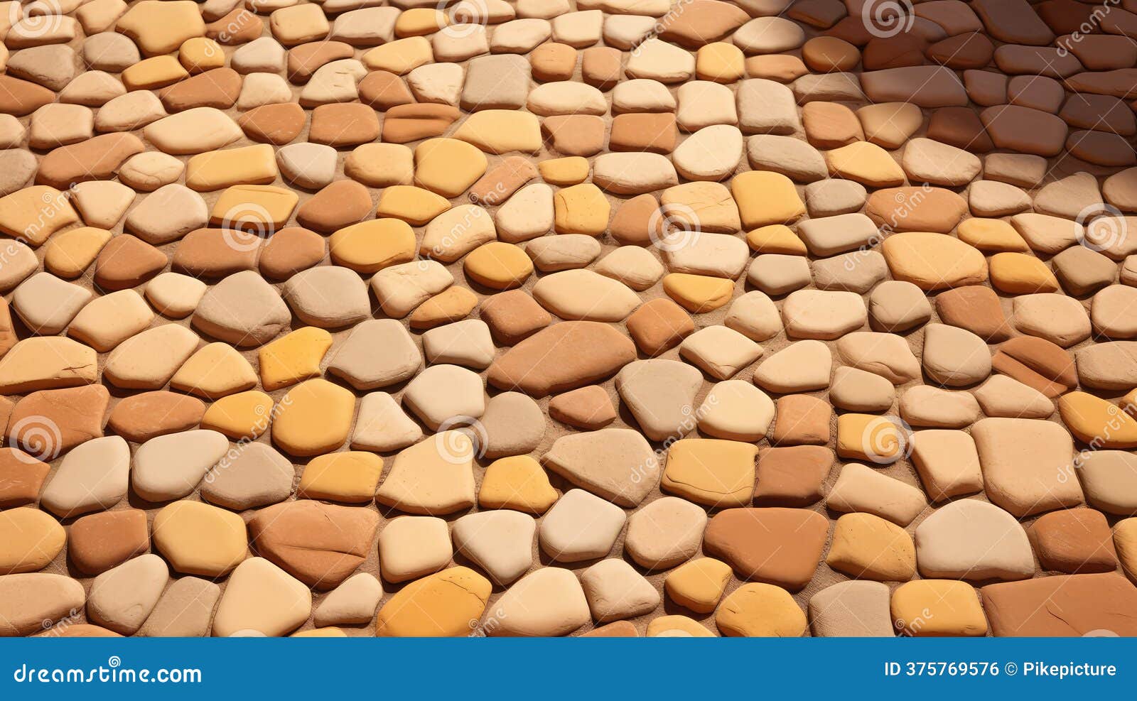 Terracotta Cobble Stone Seamless Texture Stock Illustration | CartoonDealer.com #375769576
