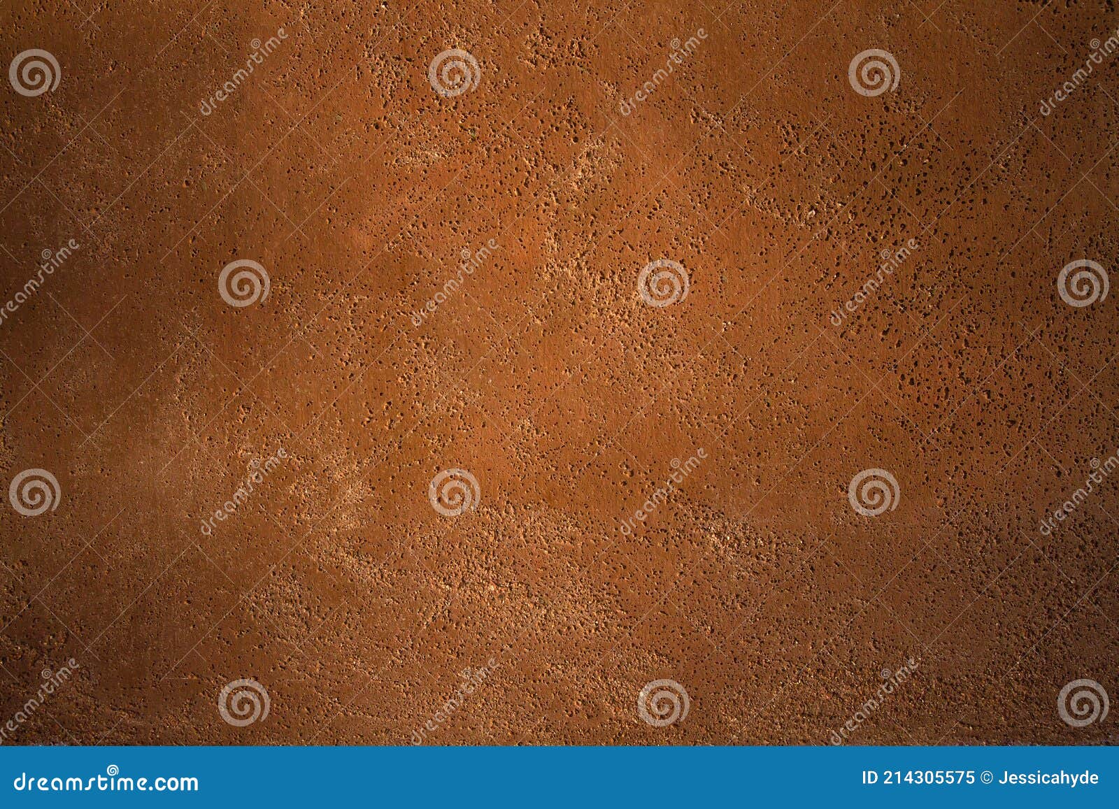 Terracotta Colored Concrete Wall Stock Image - Image of element ...