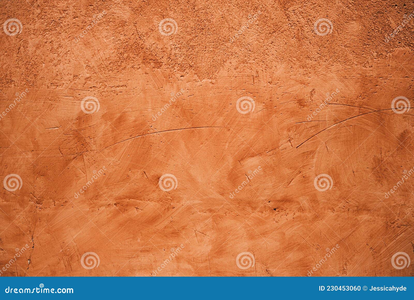 Terracotta Colored Plaster Wall Stock Photo - Image of facade, design ...
