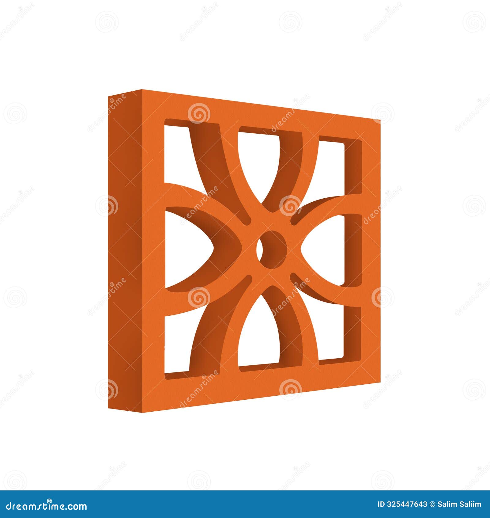 Terracotta Jali Architectural Elevationfor Wall Decor Tile. Stock ...