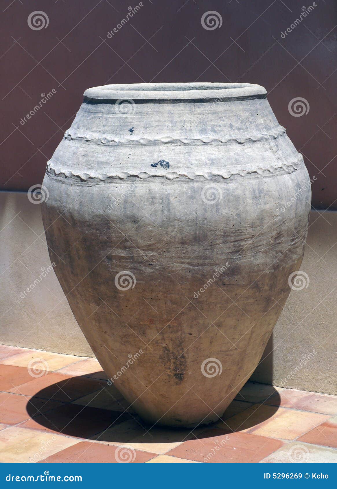 Terracotta jar stock image. Image of huge, ceramic, artistic - 5296269