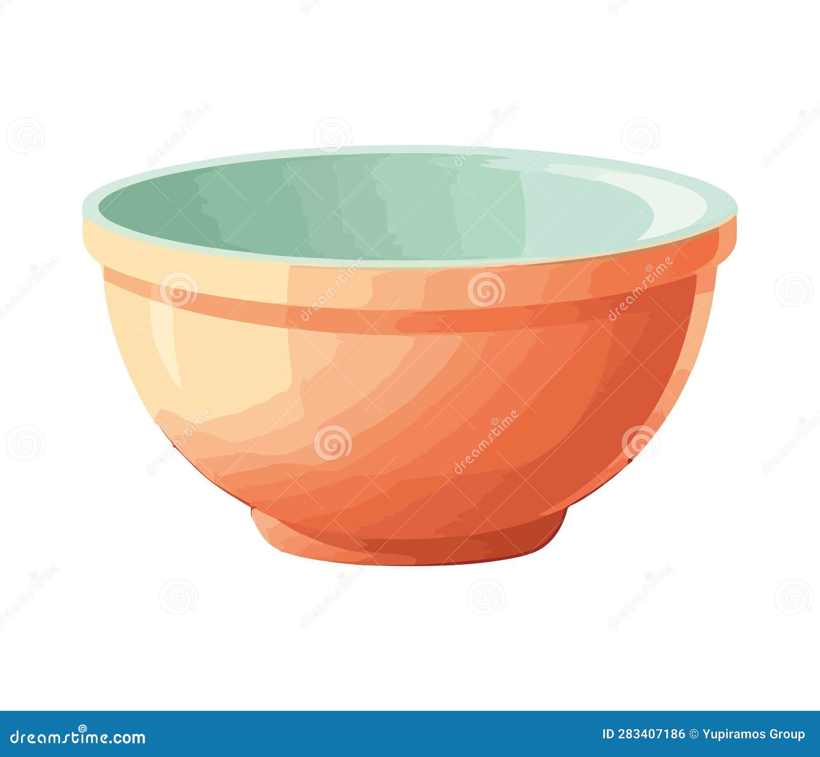 Terracotta Plate Decoration Isolated Stock Vector - Illustration of ...