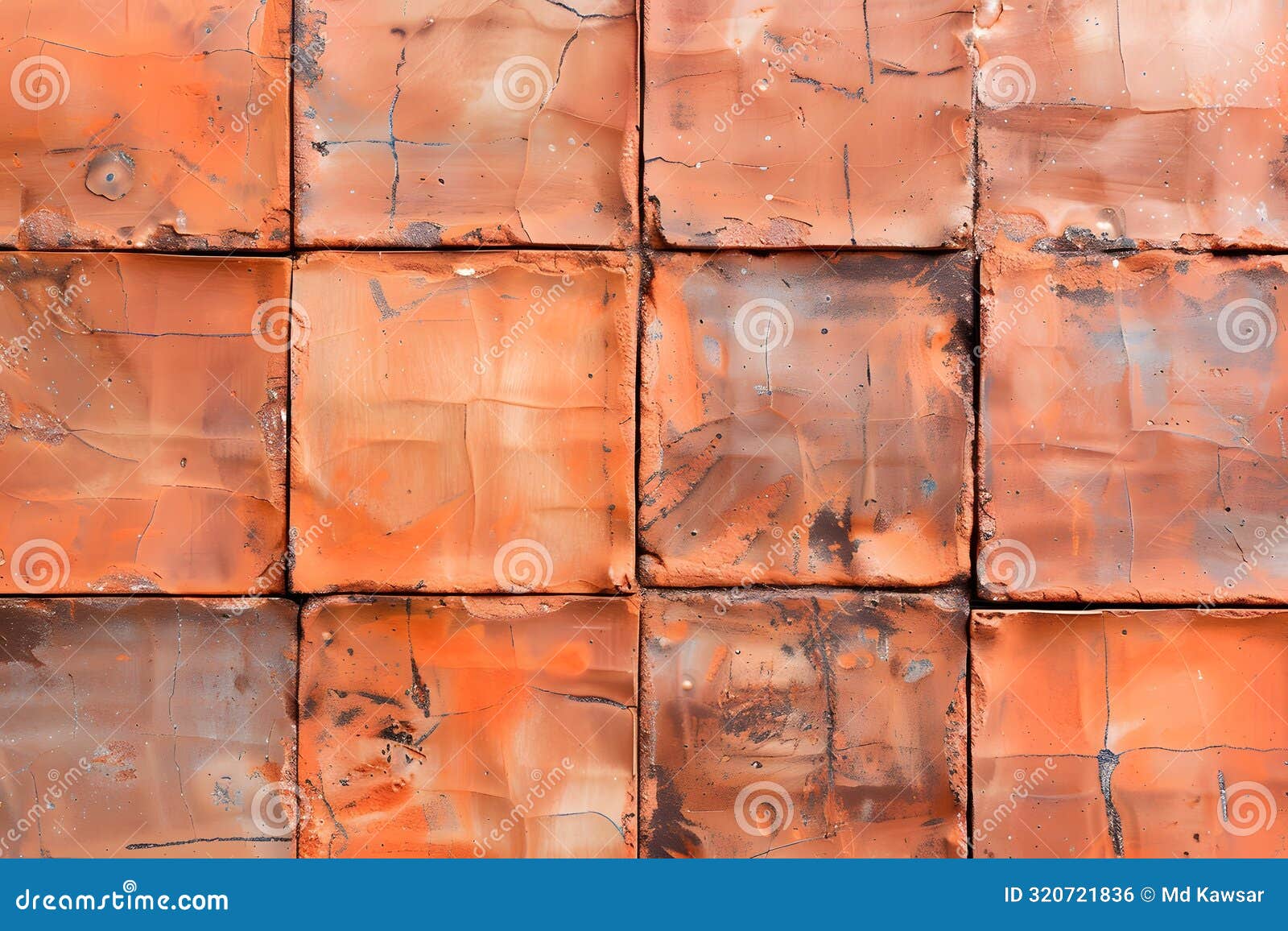 Terracotta Tile Wall Texture, High Resolution, Artistic Style Stock ...