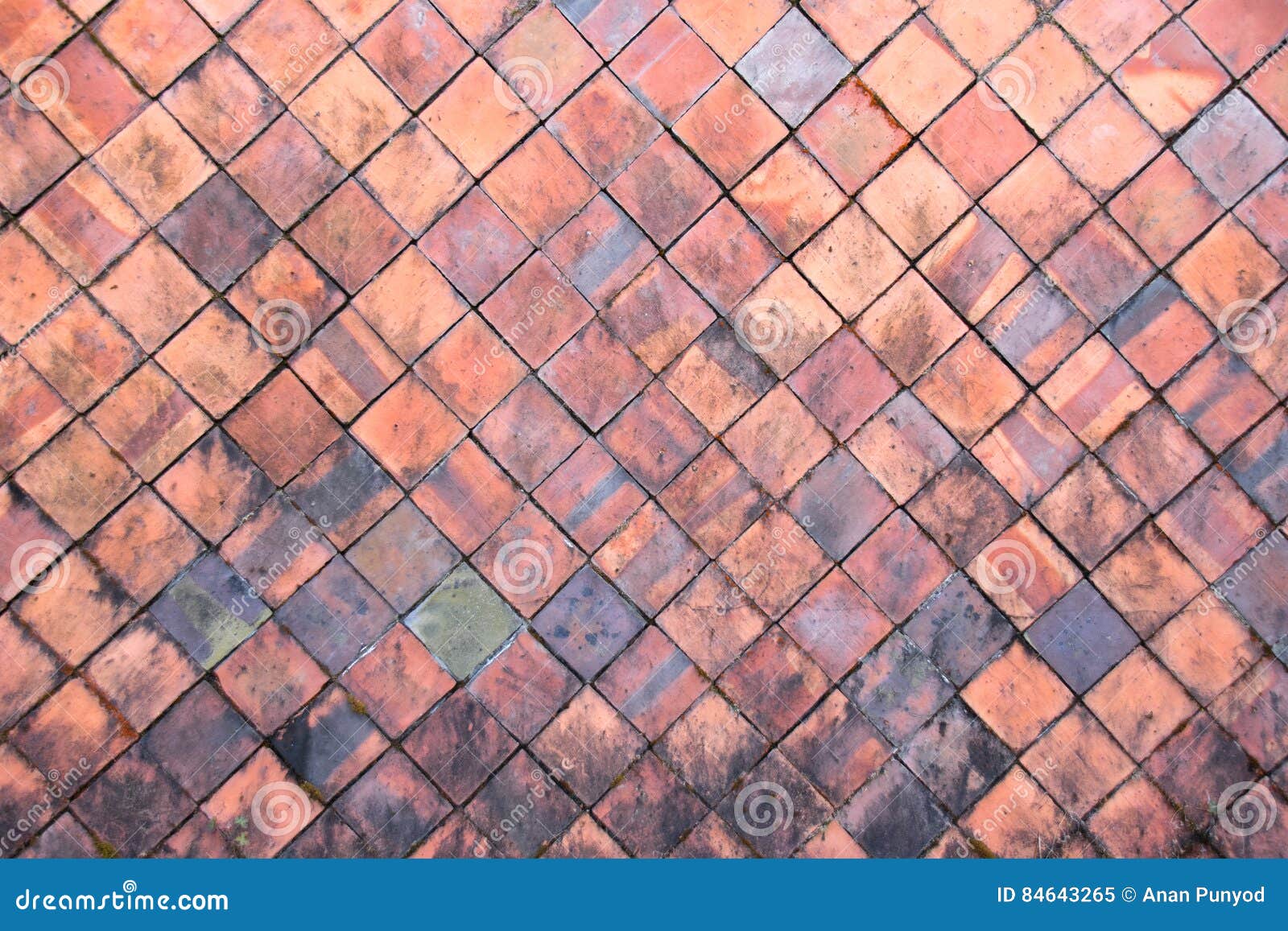 Terracotta Tiles Wall For Abstract Texture Background Royalty-Free ...