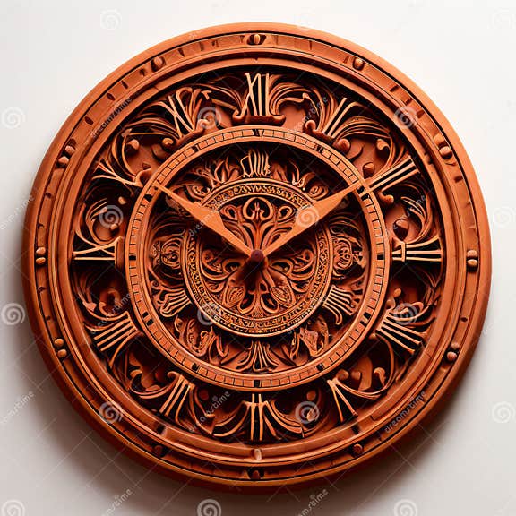 Terracotta Wall Clocks Clocks Featuring Terracotta Elements in Stock ...