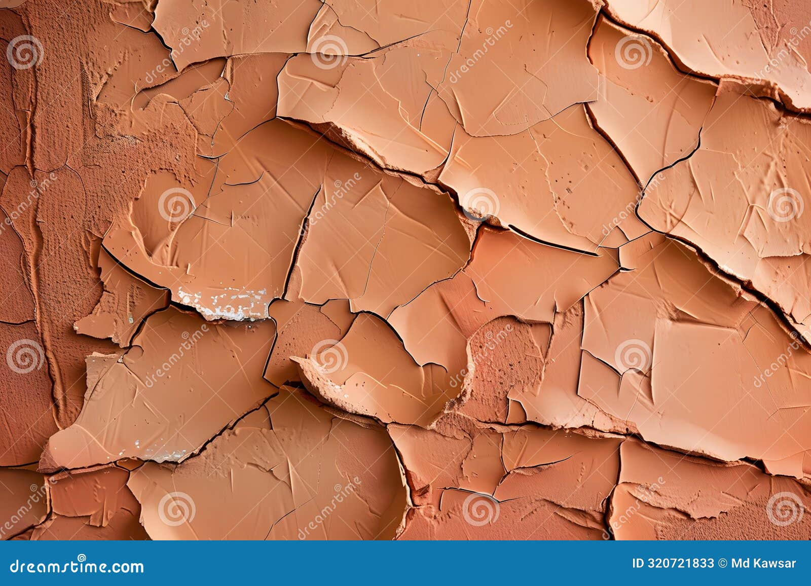 Terracotta Wall Texture - Cracked and Worn Stock Illustration ...