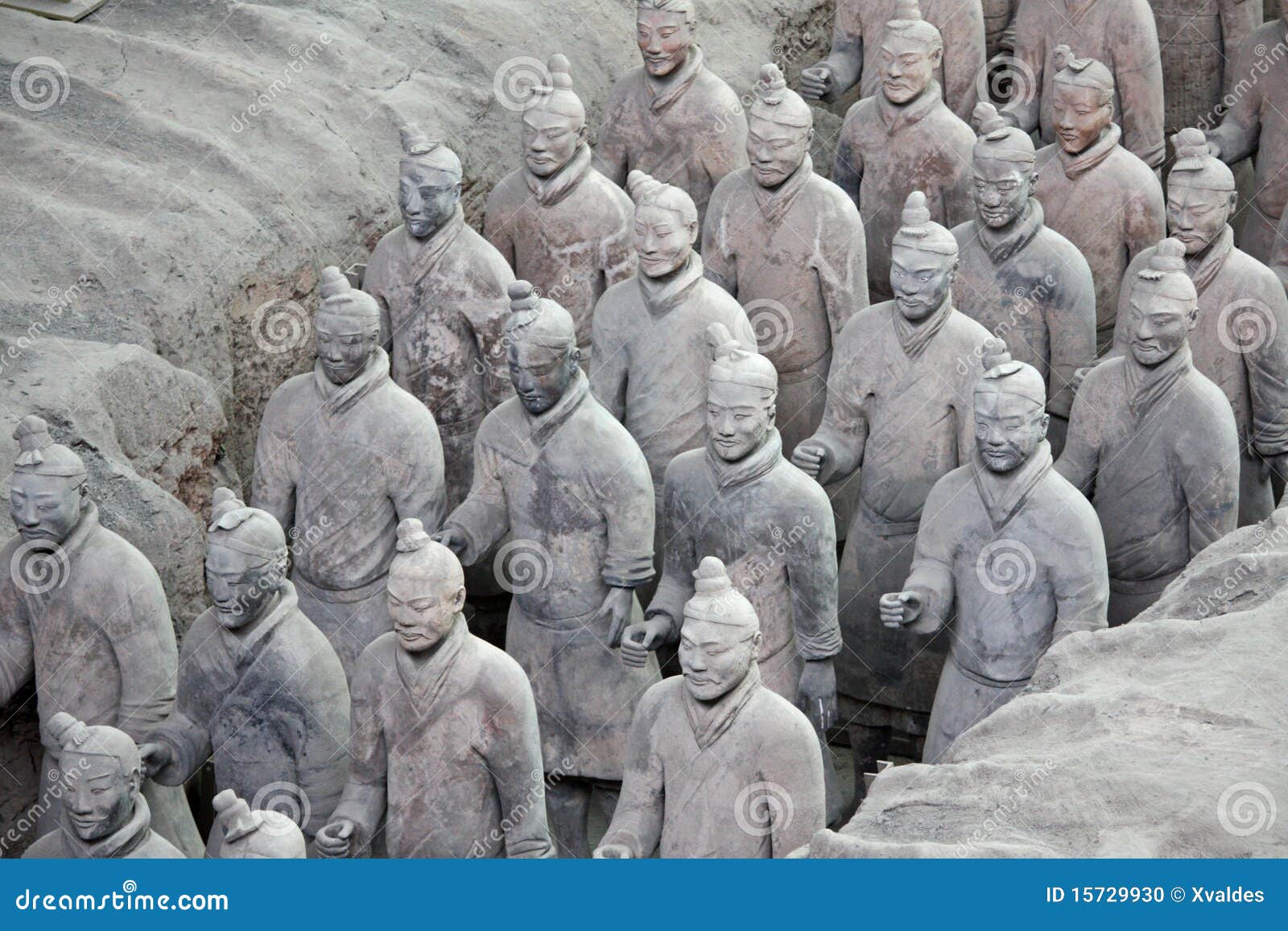Terracotta warriors, China editorial image. Image of attraction - 15729930