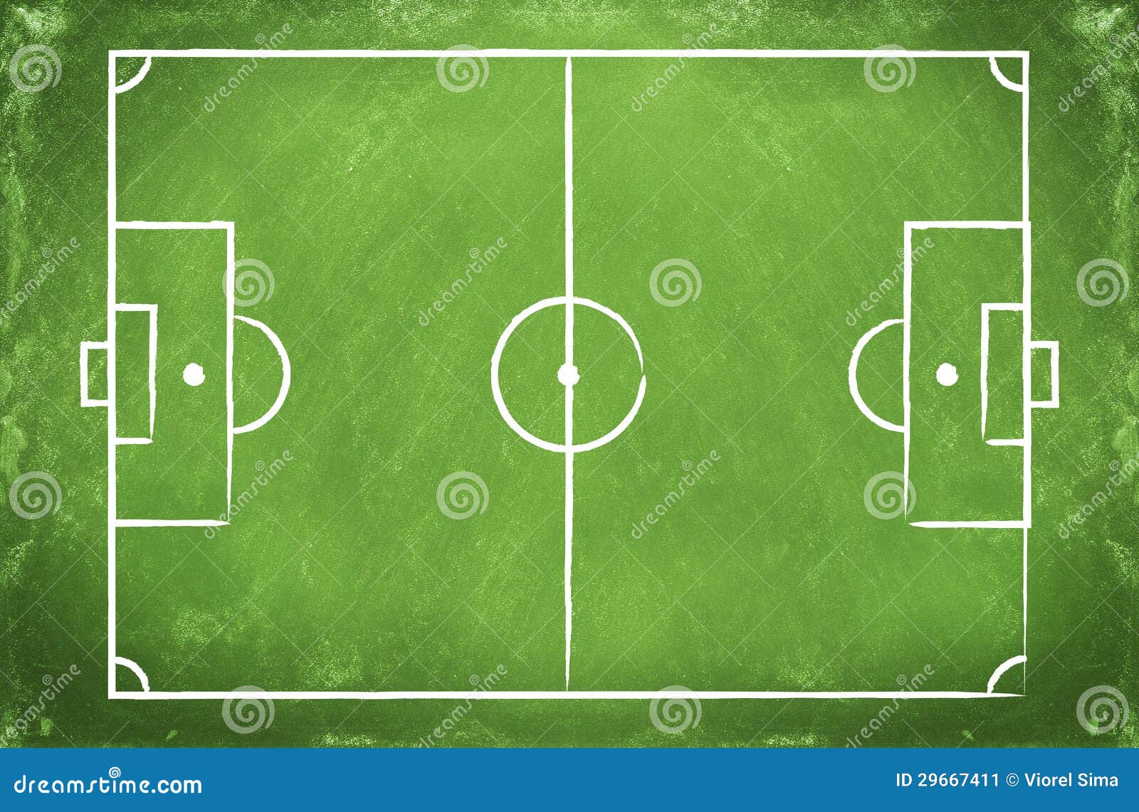 Terrain De Football Sur Un Conseil Image stock - Image du plan, sport ...