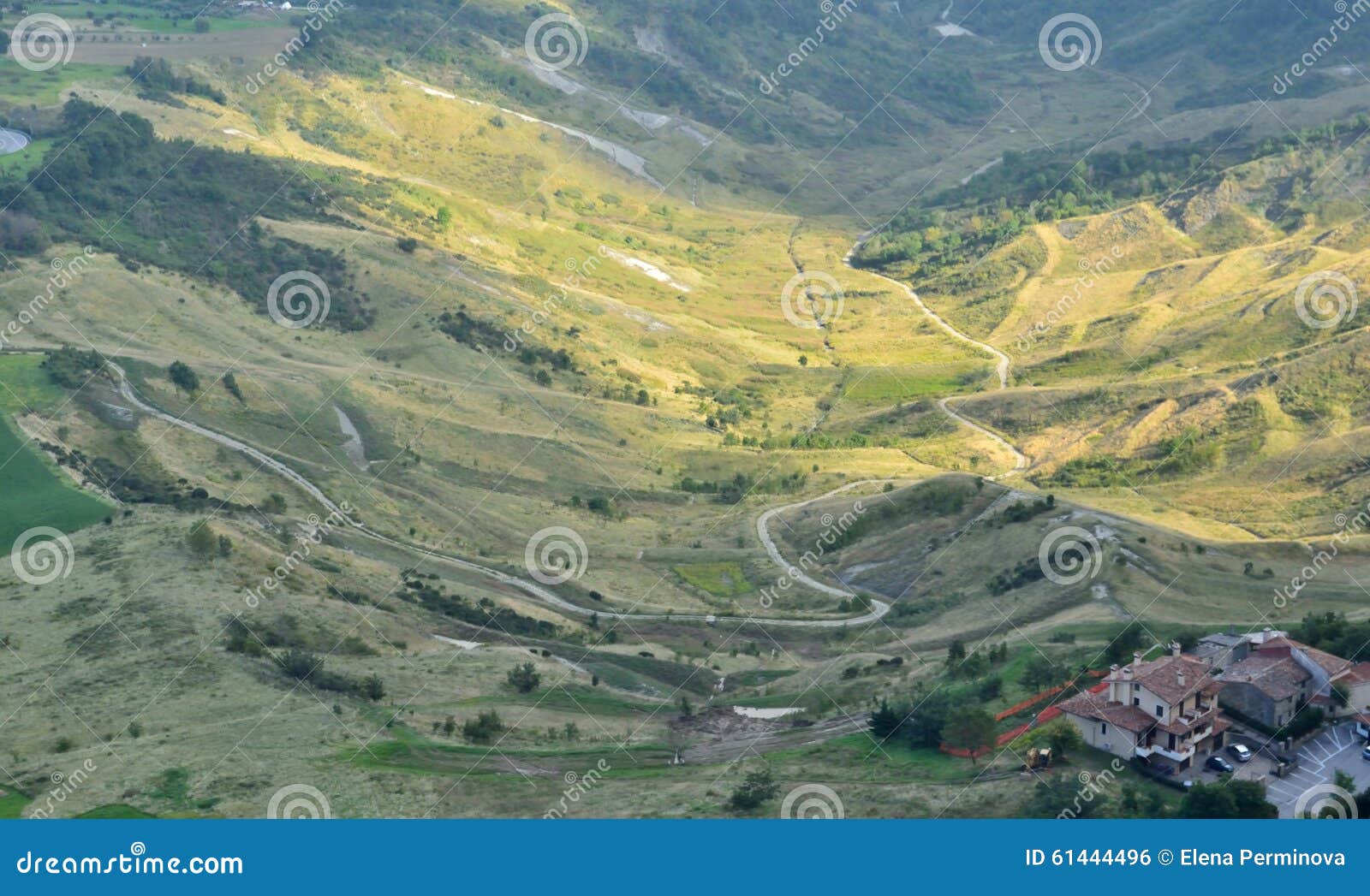 Terrain Hilly Terrain a Top View Stock Photo - Image of science, land ...