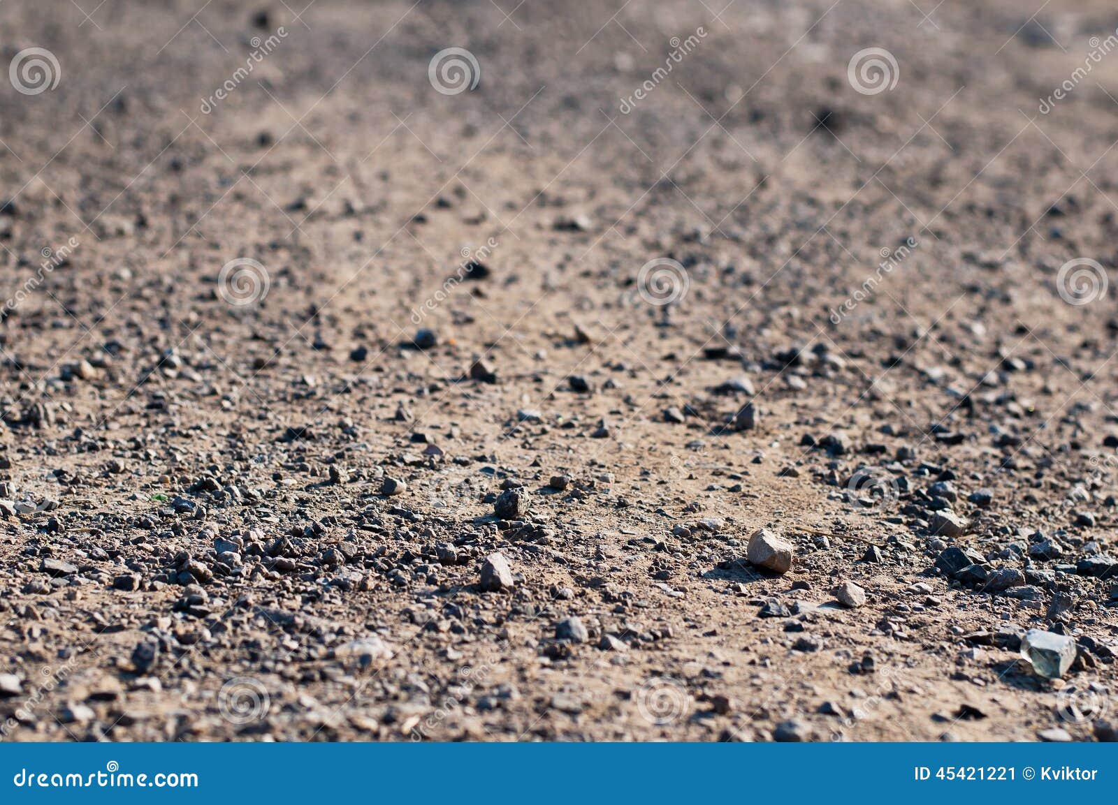 Terrain Road with Small Rocks on the Ground Stock Image - Image of ...