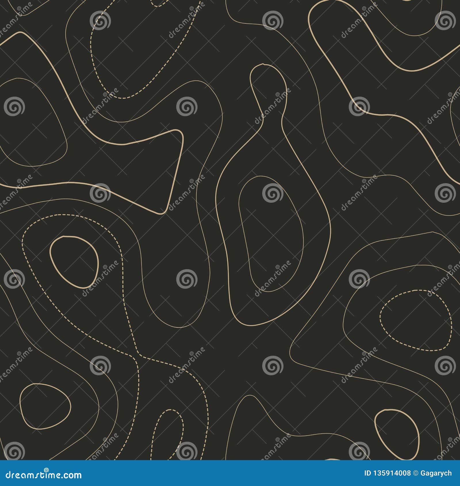 Terrain topography. stock vector. Illustration of outline - 135914008