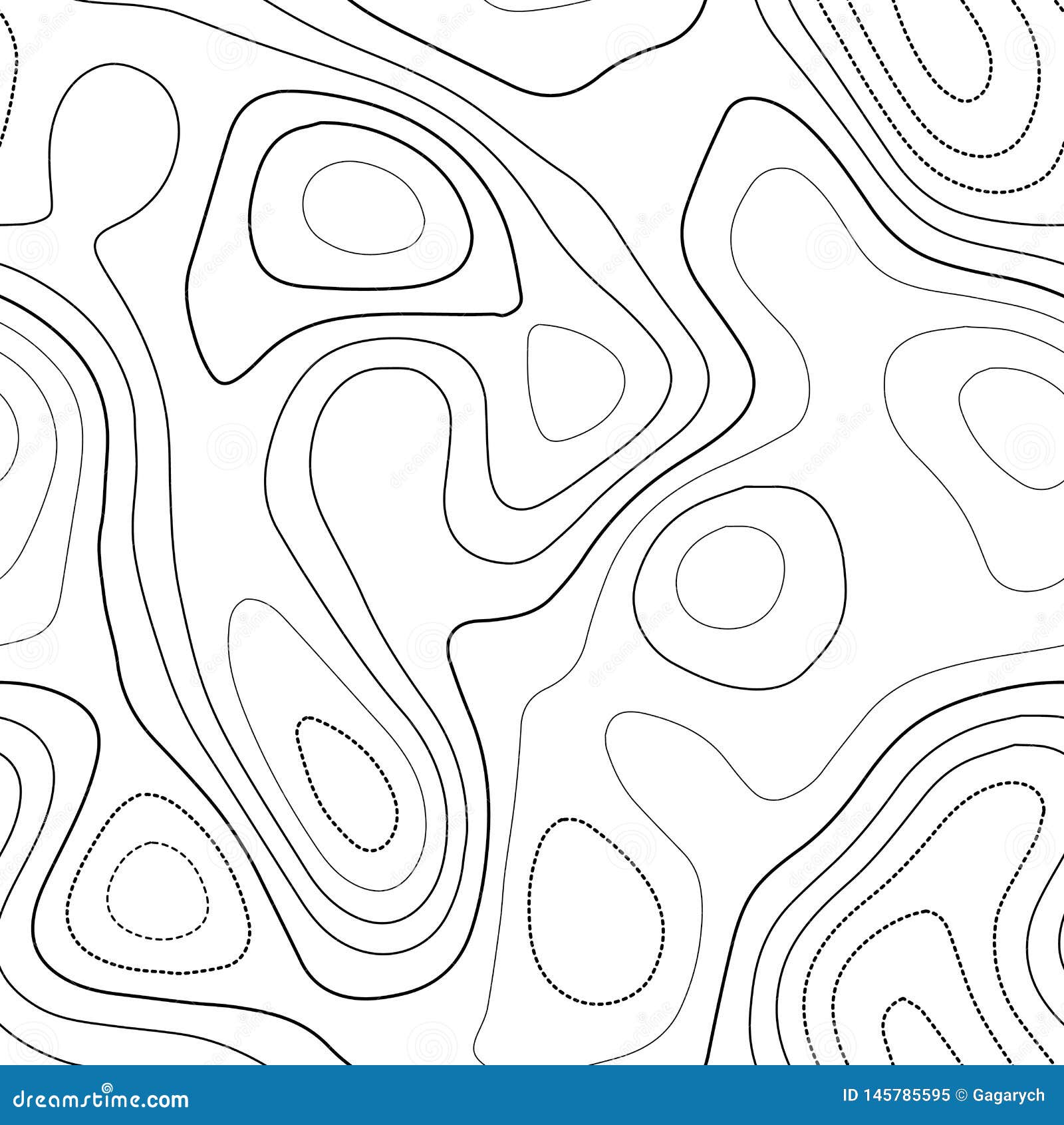 Terrain topography. stock vector. Illustration of outline - 145785595