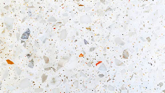 White Terrazzo Background with Tiny Color Flecks and Stone Pieces - AI ...