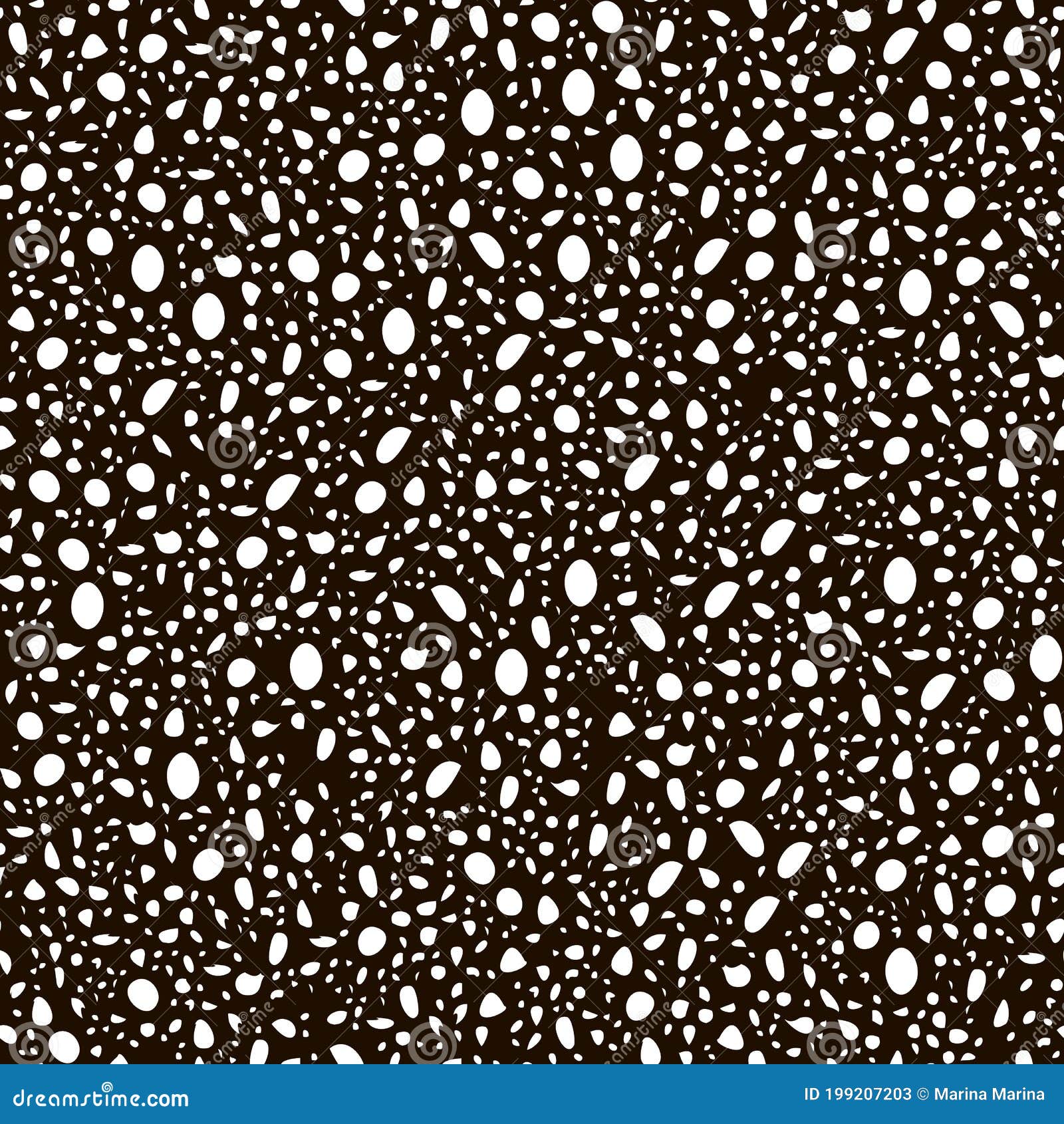 Terrazzo. Black and White. Terrazzo Flooring Vector Seamless Pattern in ...