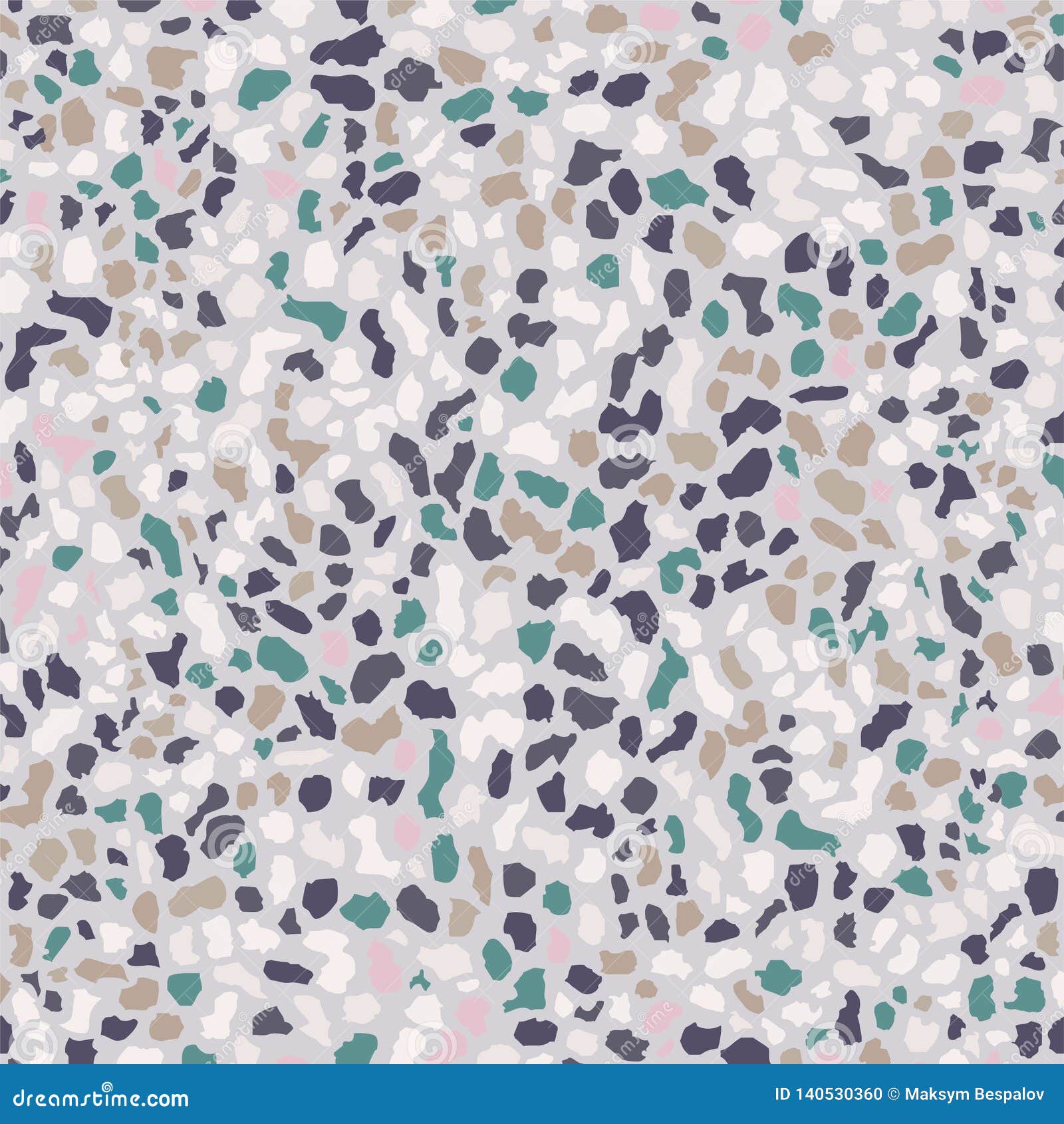 Terrazzo Flooring, Blue Seamless Pattern Background Texture. Abstract ...