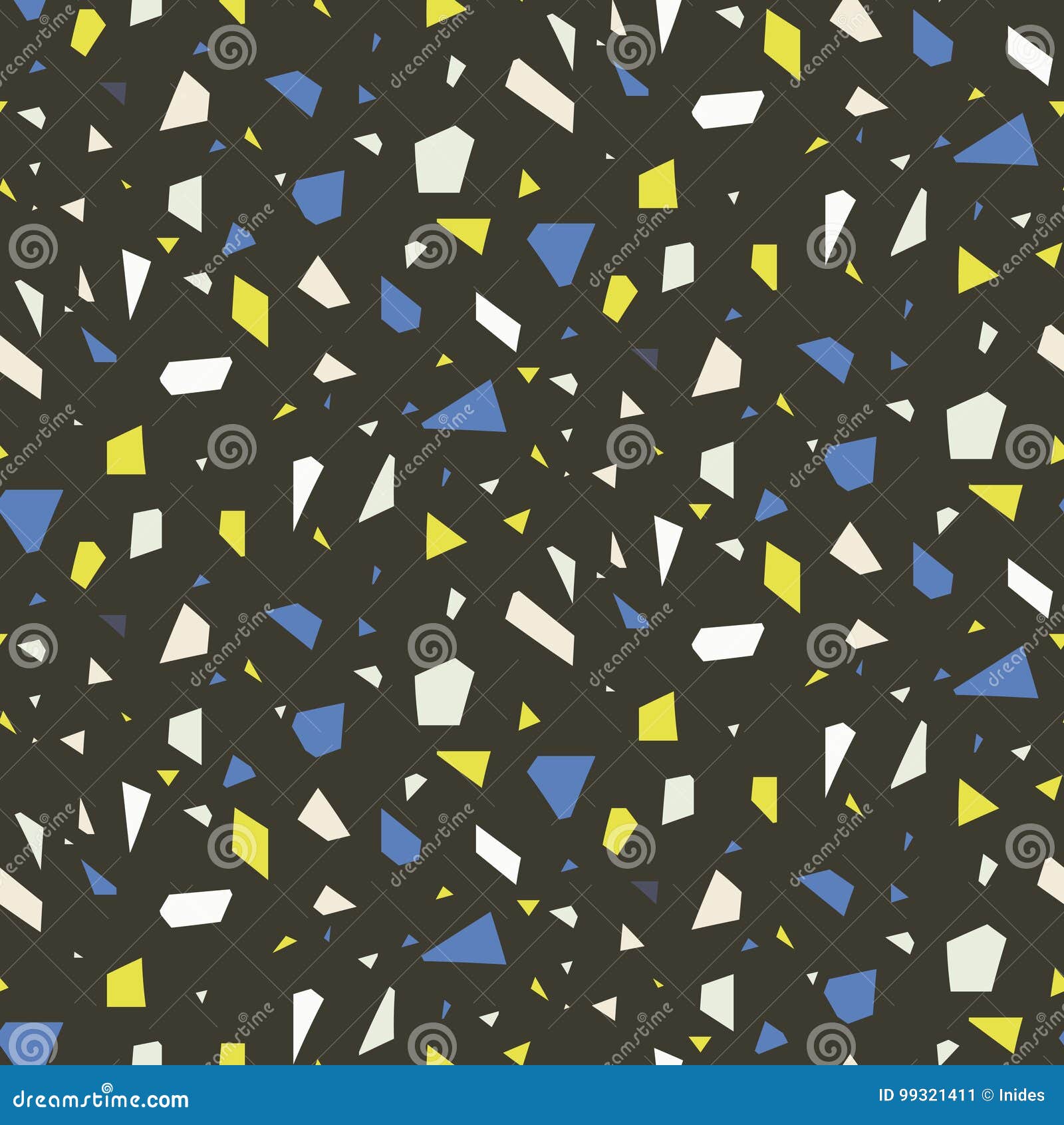 Terrazzo Flooring Texture. Vector Seamless Stone Pattern ...