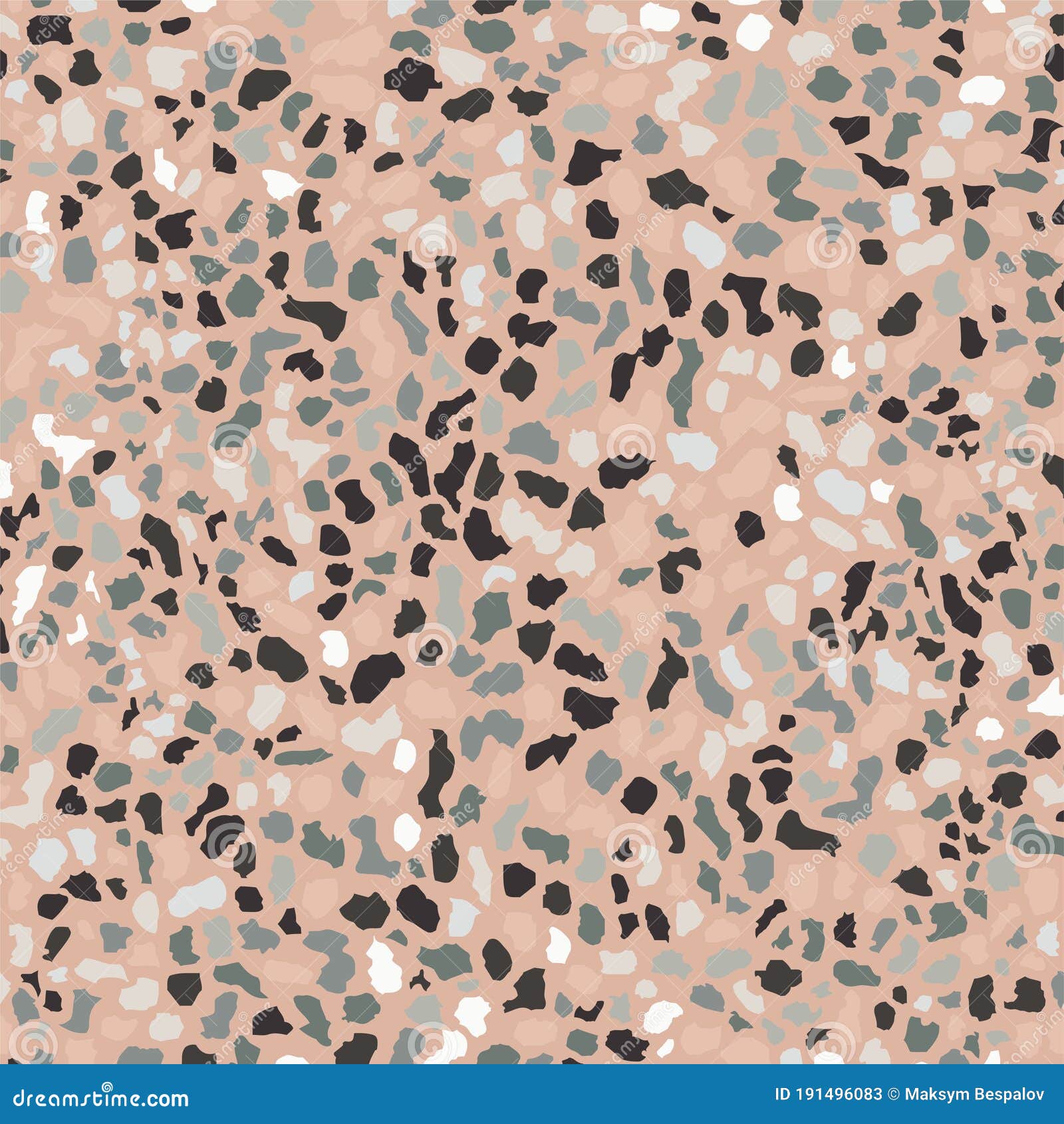 Terrazzo Flooring, Seamless Pink Pattern Texture. Abstract Vector ...