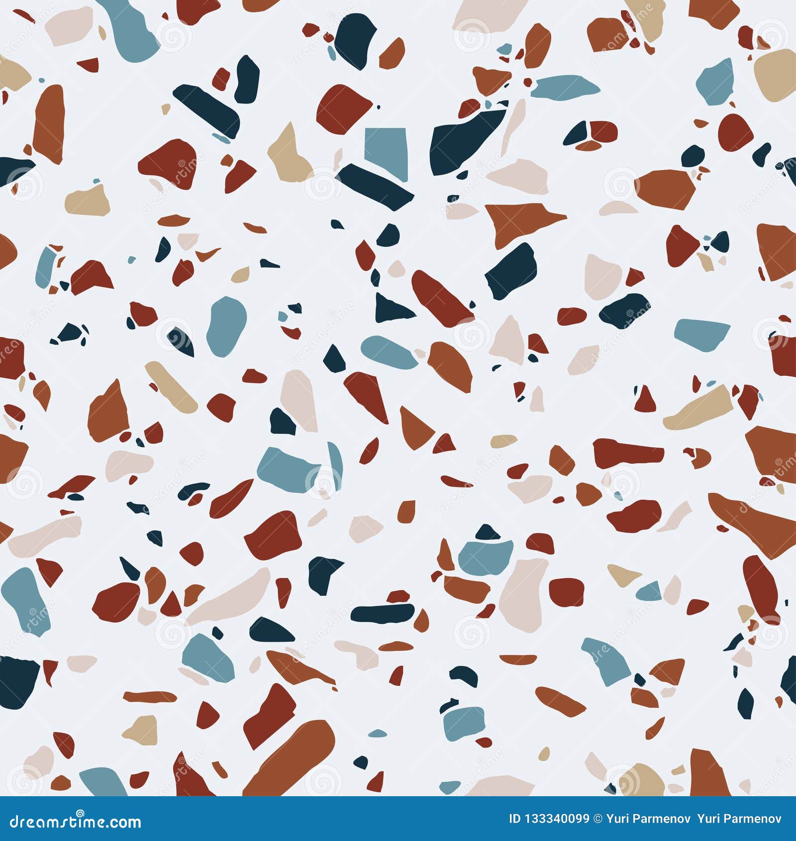 Terrazzo Flooring Texture. Vector Seamless Stone Pattern ...