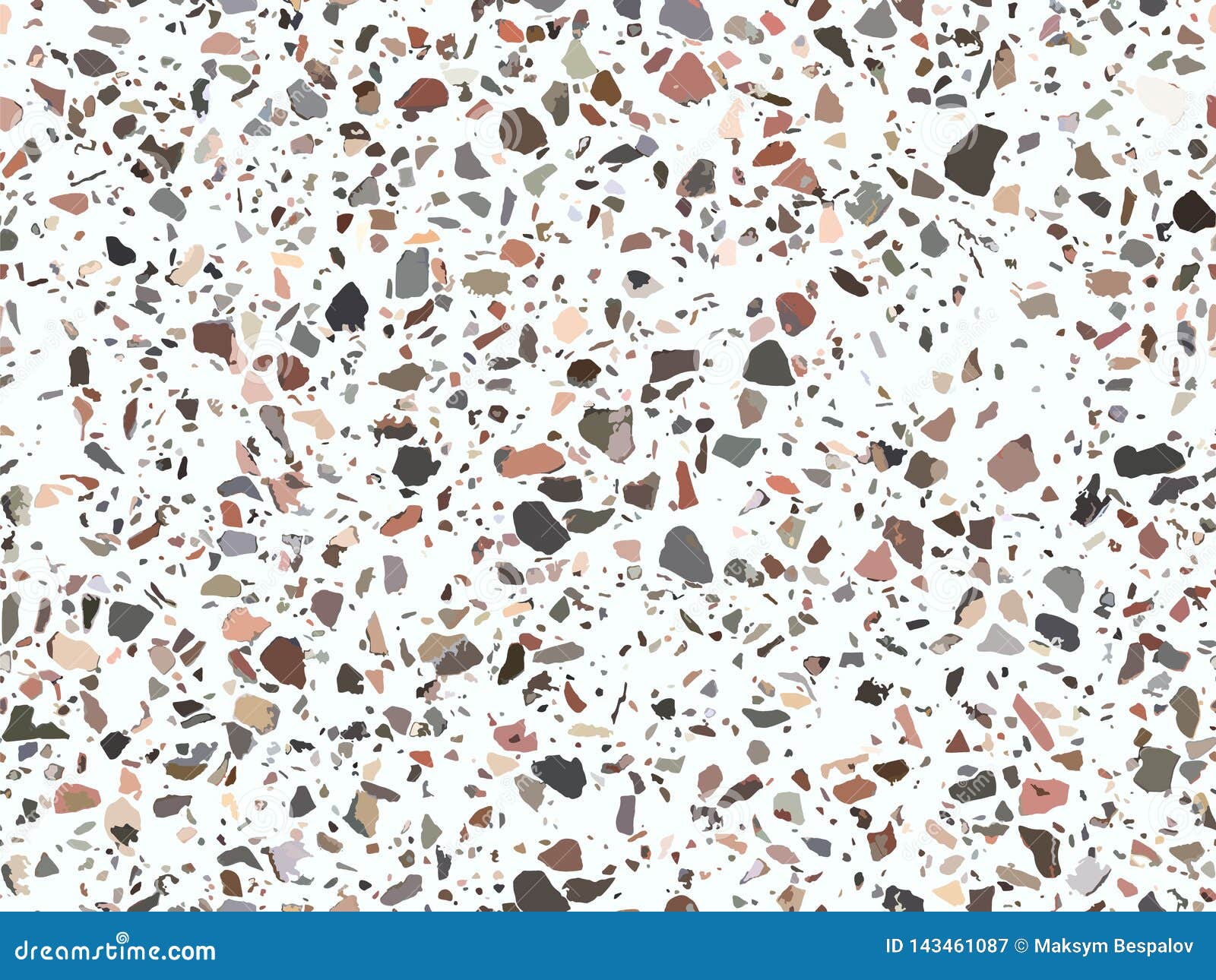 Terrazzo Flooring Texture. Abstract Stone Seamless Background Vector ...