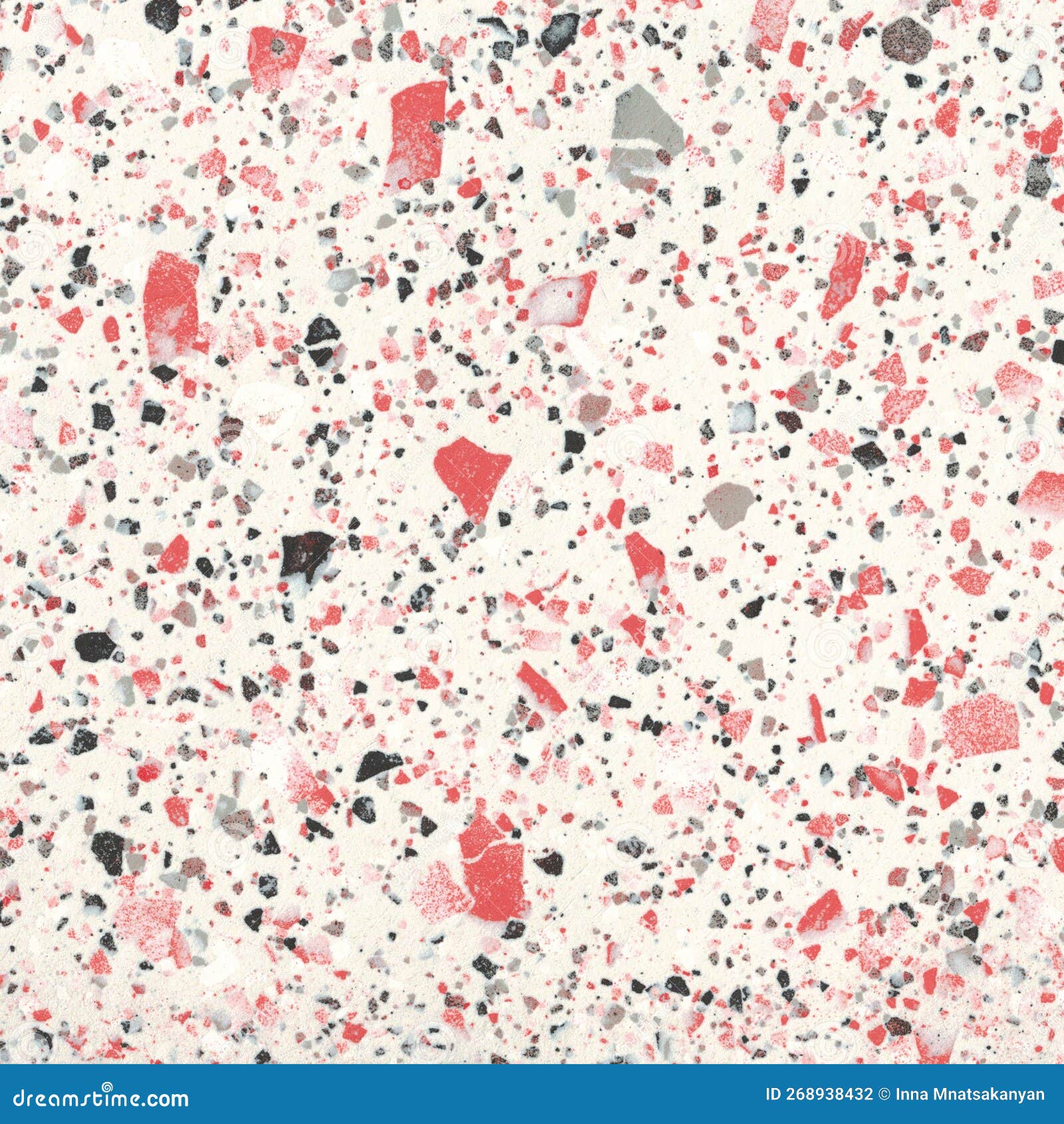 Terrazzo Ruby Matte Porcelain Texture Stock Photo - Image of modern, architecture: 268938432