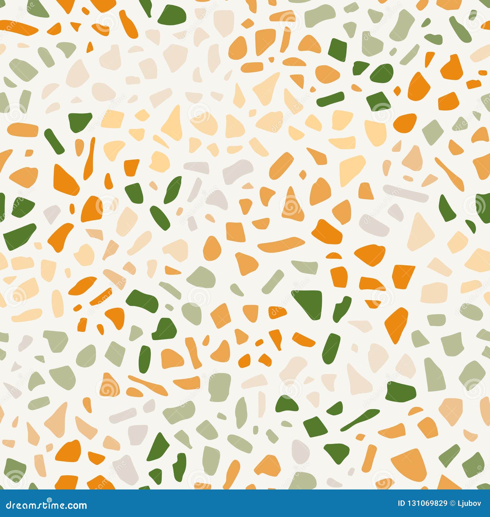Terrazzo Seamless Pattern. Colorful Vector Background with Abstract ...