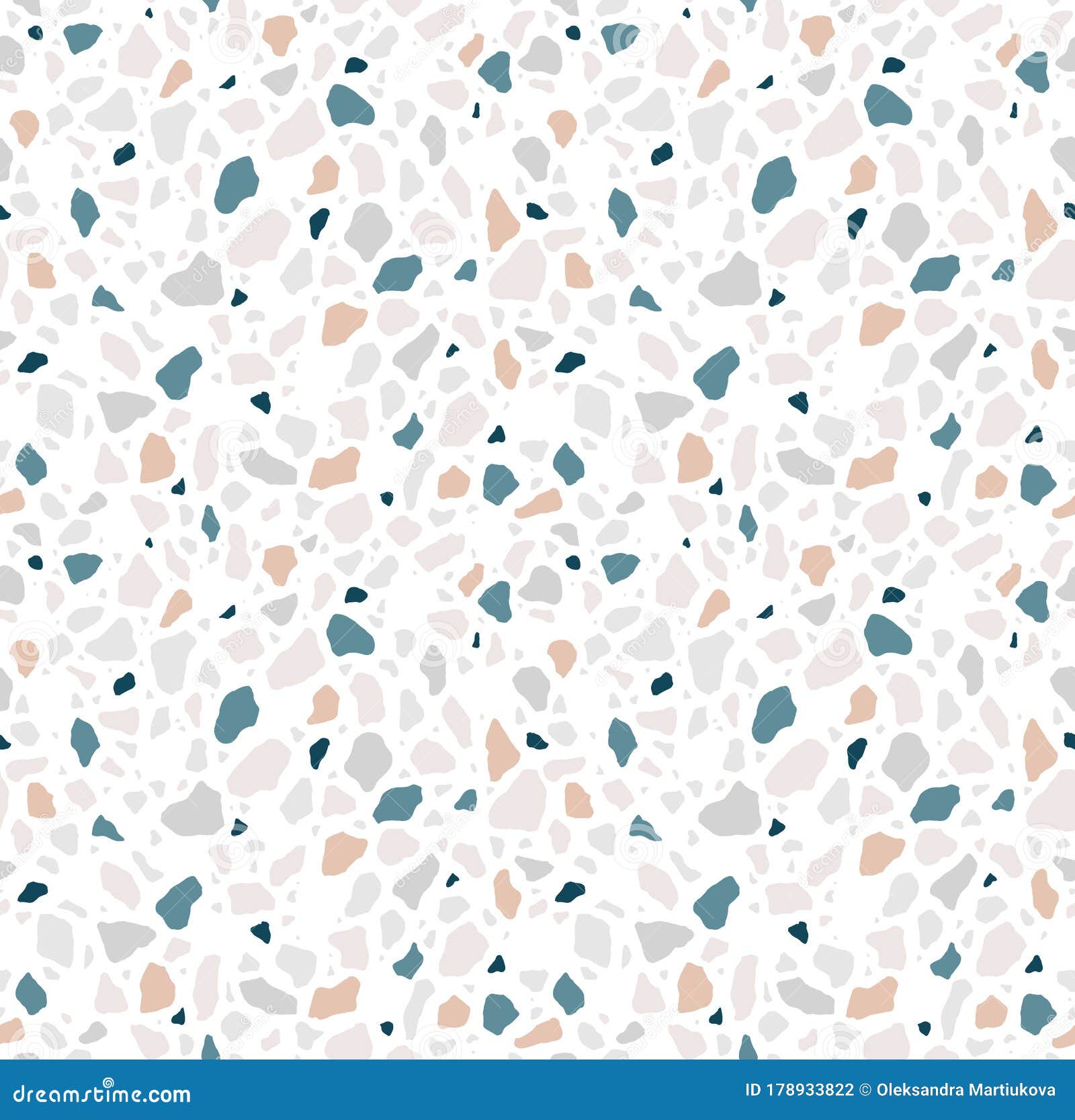 Terrazzo Seamless Pattern. Modern Colorful Tile Texture Stock ...