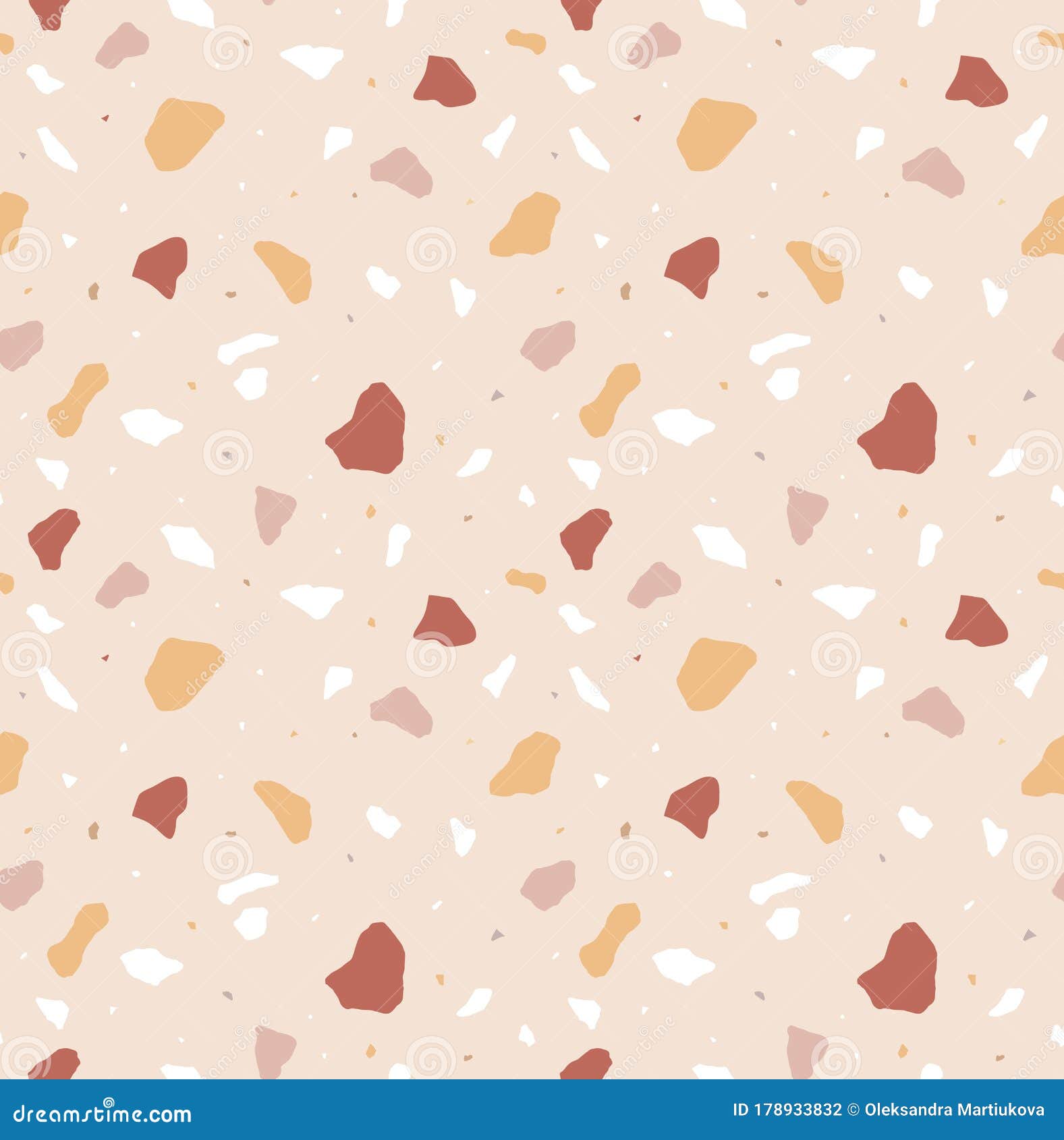 Terrazzo Seamless Pattern. Modern Colorful Tile Texture Stock ...