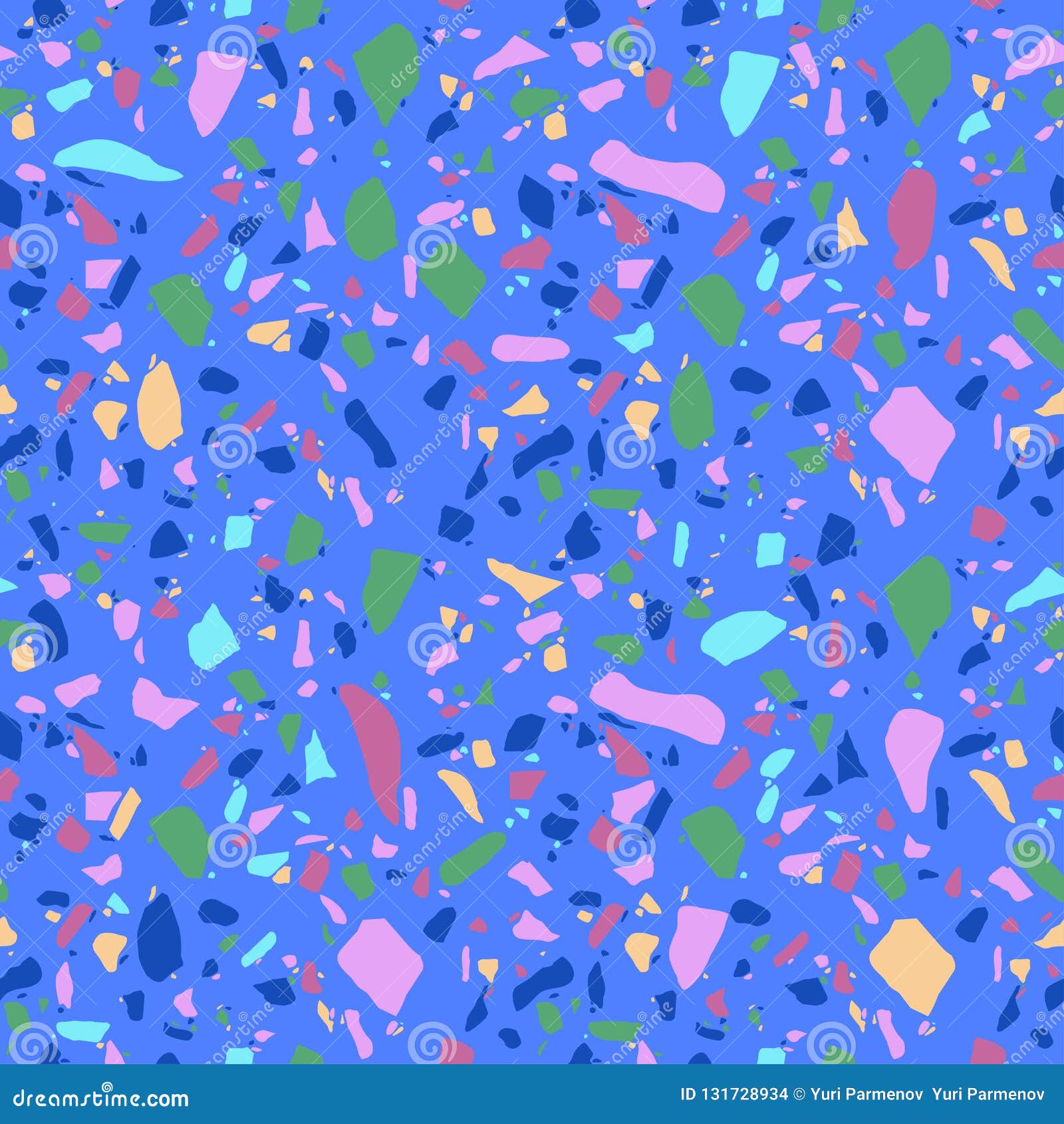 Terrazzo Seamless Pattern. Surface Texture of Decorative Granite Tiles ...