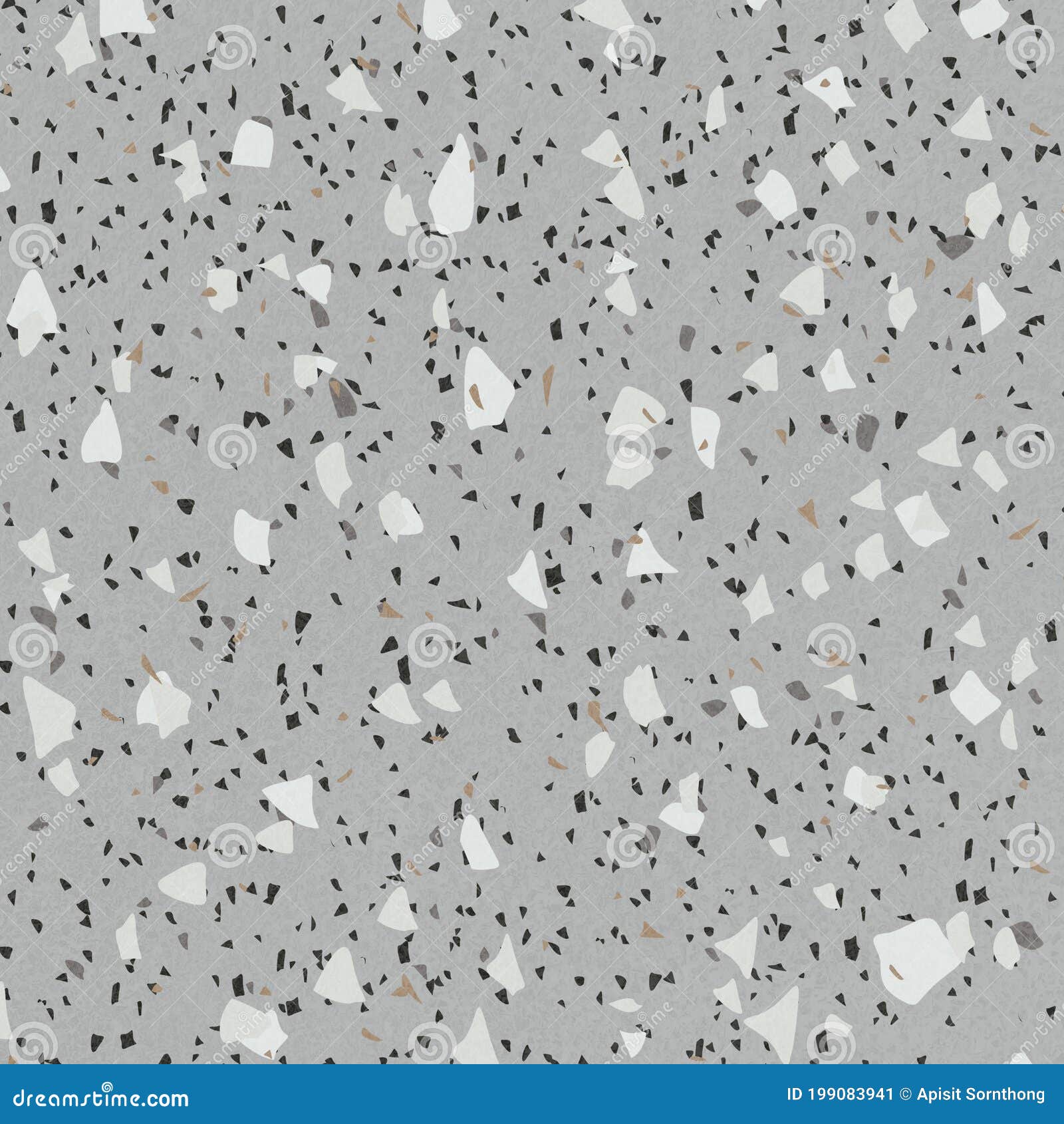 Grey Terrazzo Texture Background Pattern Stock Illustration ...
