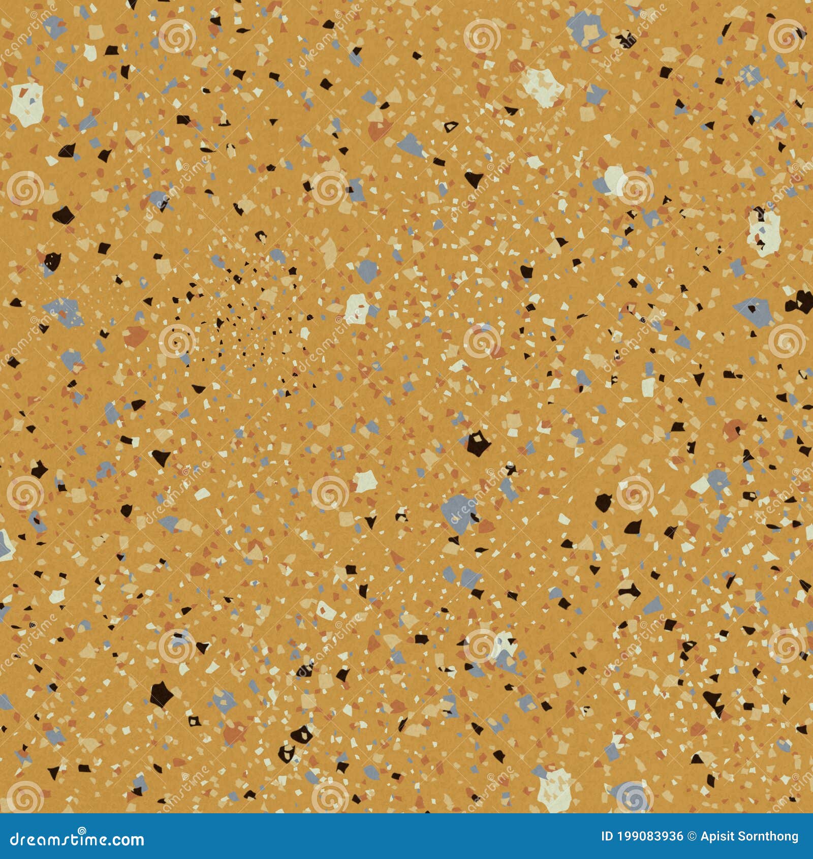 Yellow Terrazzo Texture Background Pattern Stock Illustration ...