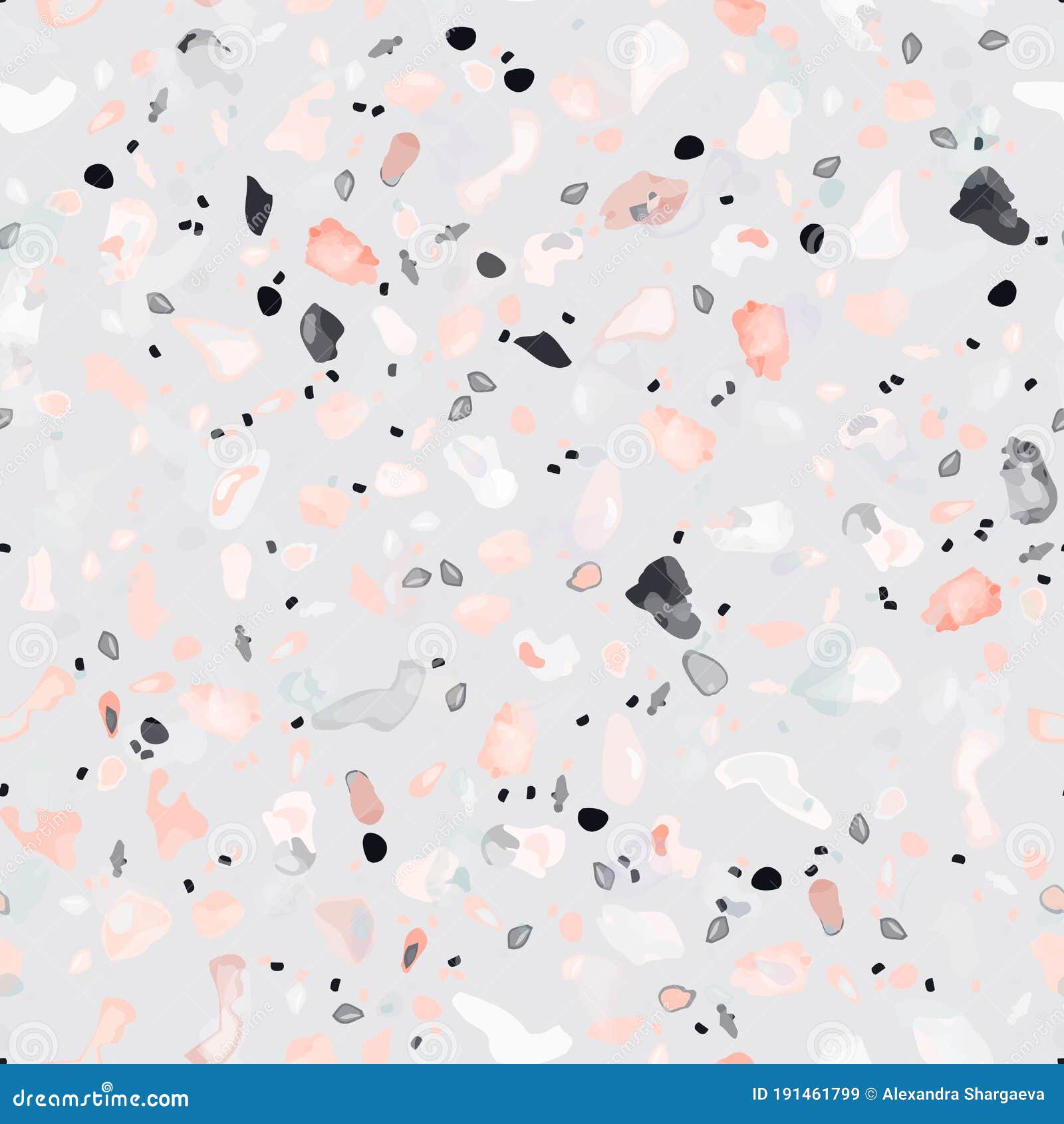Terrazzo Texture Vector. Flooring Seamless Pattern Stock Vector ...
