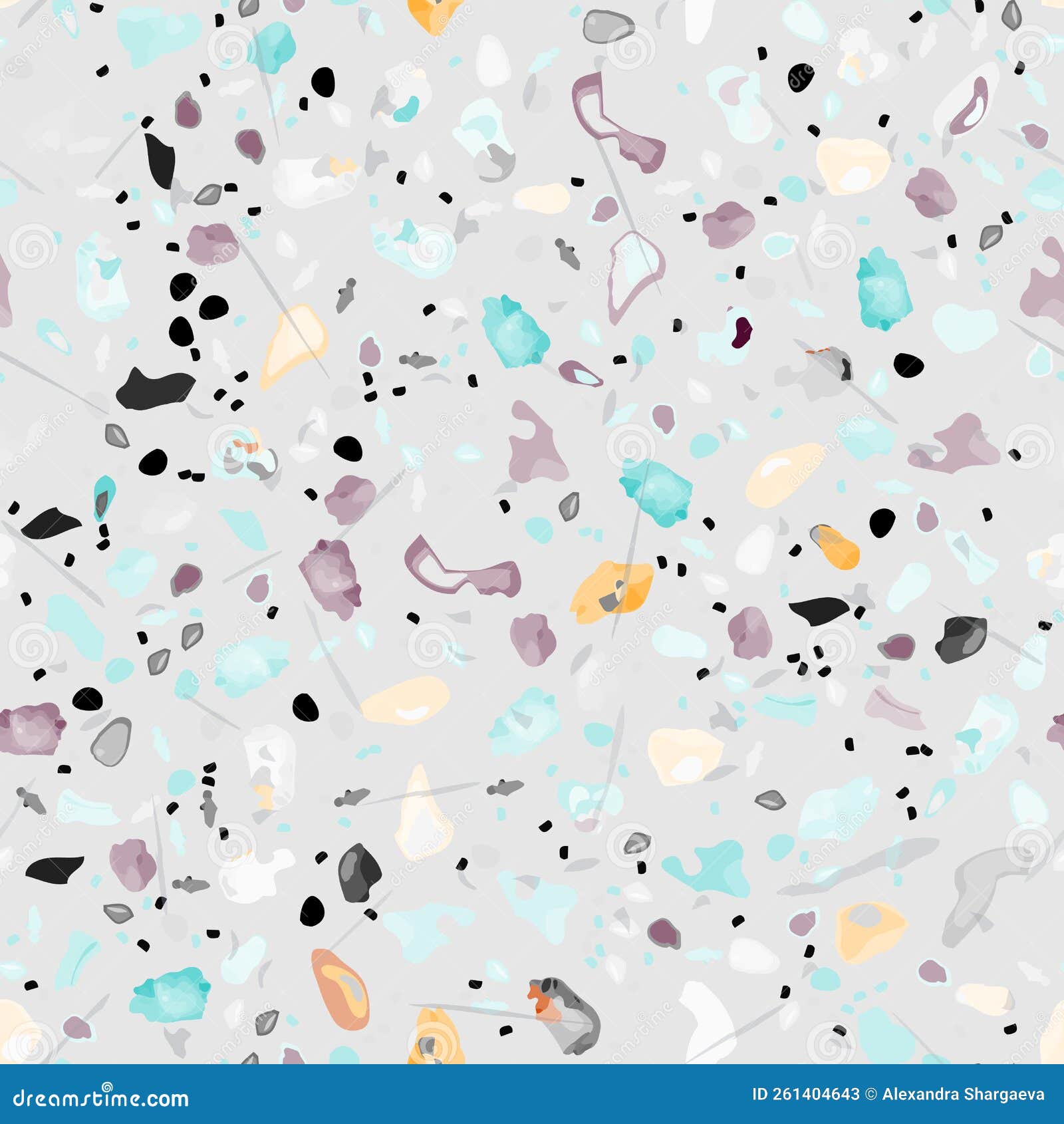 Terrazzo Texture Vector. Flooring Seamless Pattern Stock Vector ...