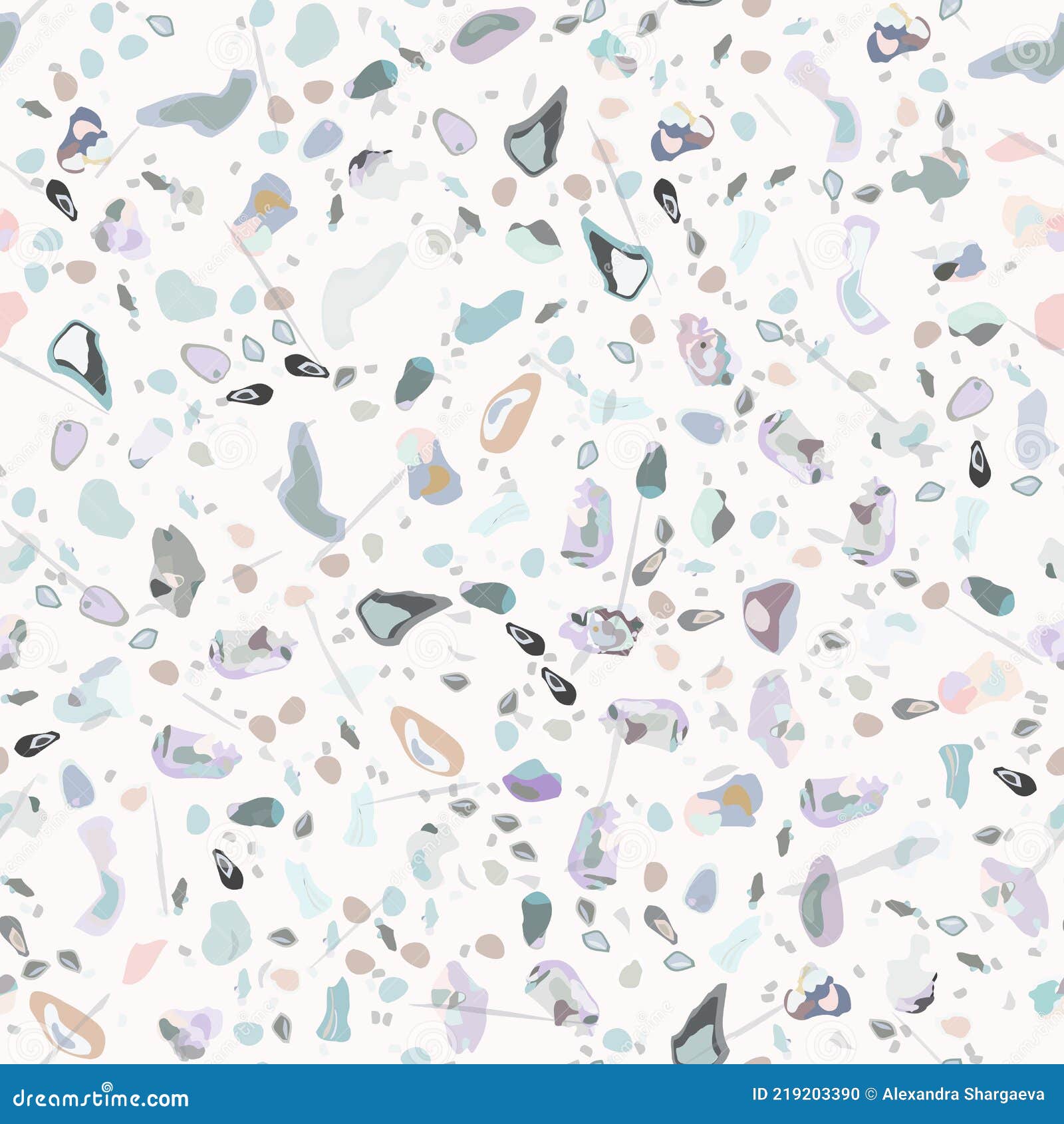 Terrazzo Texture Vector. Flooring Seamless Pattern Stock Vector ...