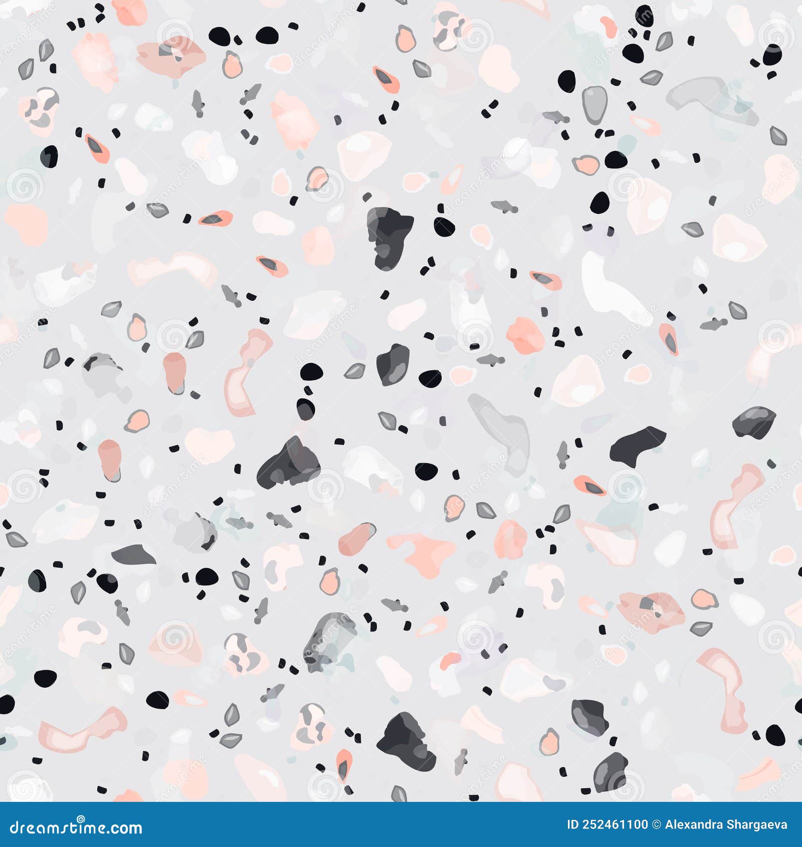Terrazzo Texture Vector. Flooring Seamless Pattern Stock Vector ...