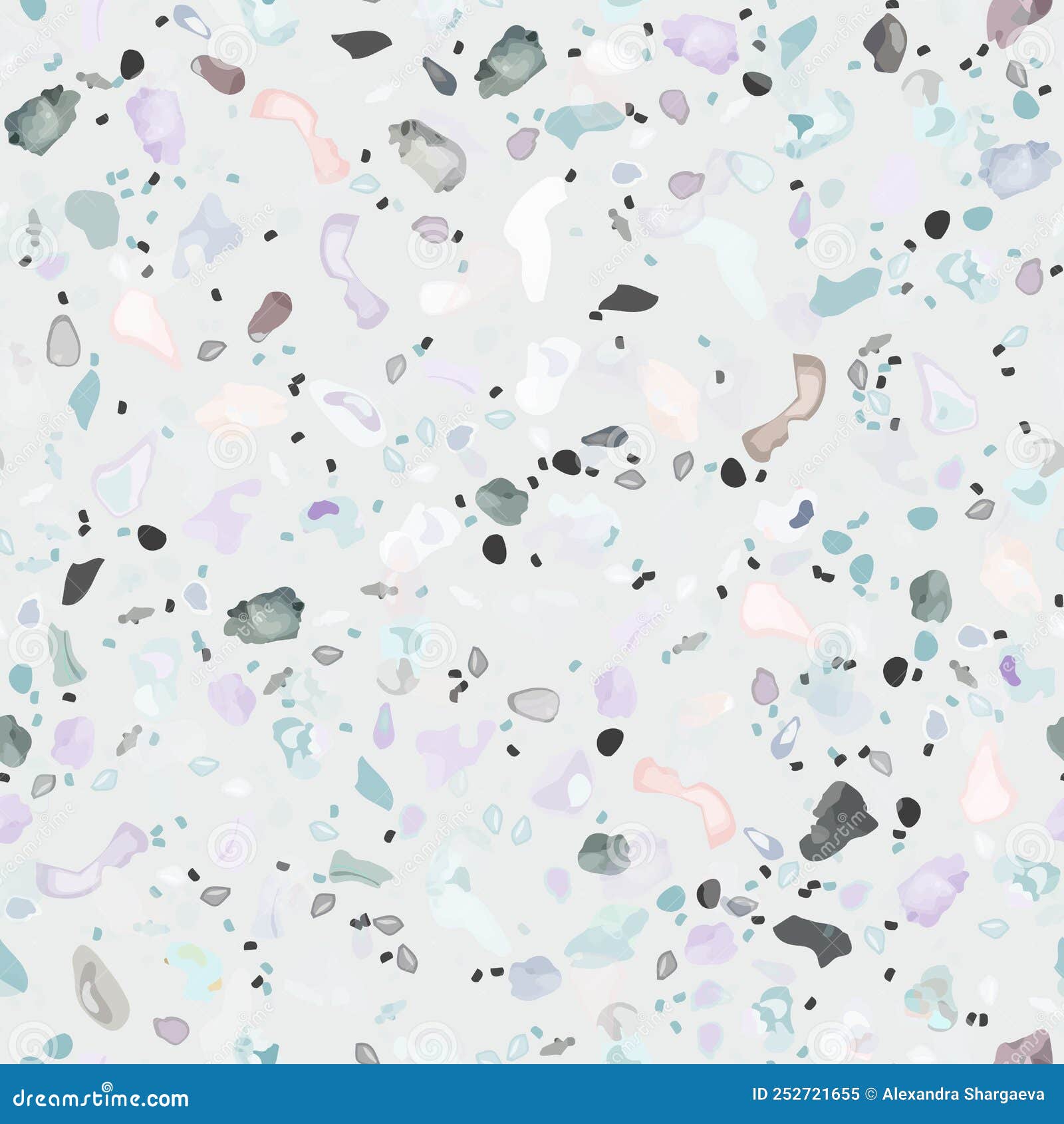 Terrazzo Texture Vector. Flooring Seamless Pattern Stock Vector ...
