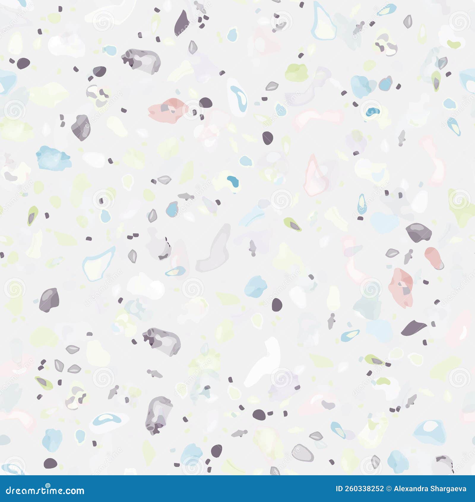 Terrazzo Texture Vector. Flooring Seamless Pattern Stock Vector ...