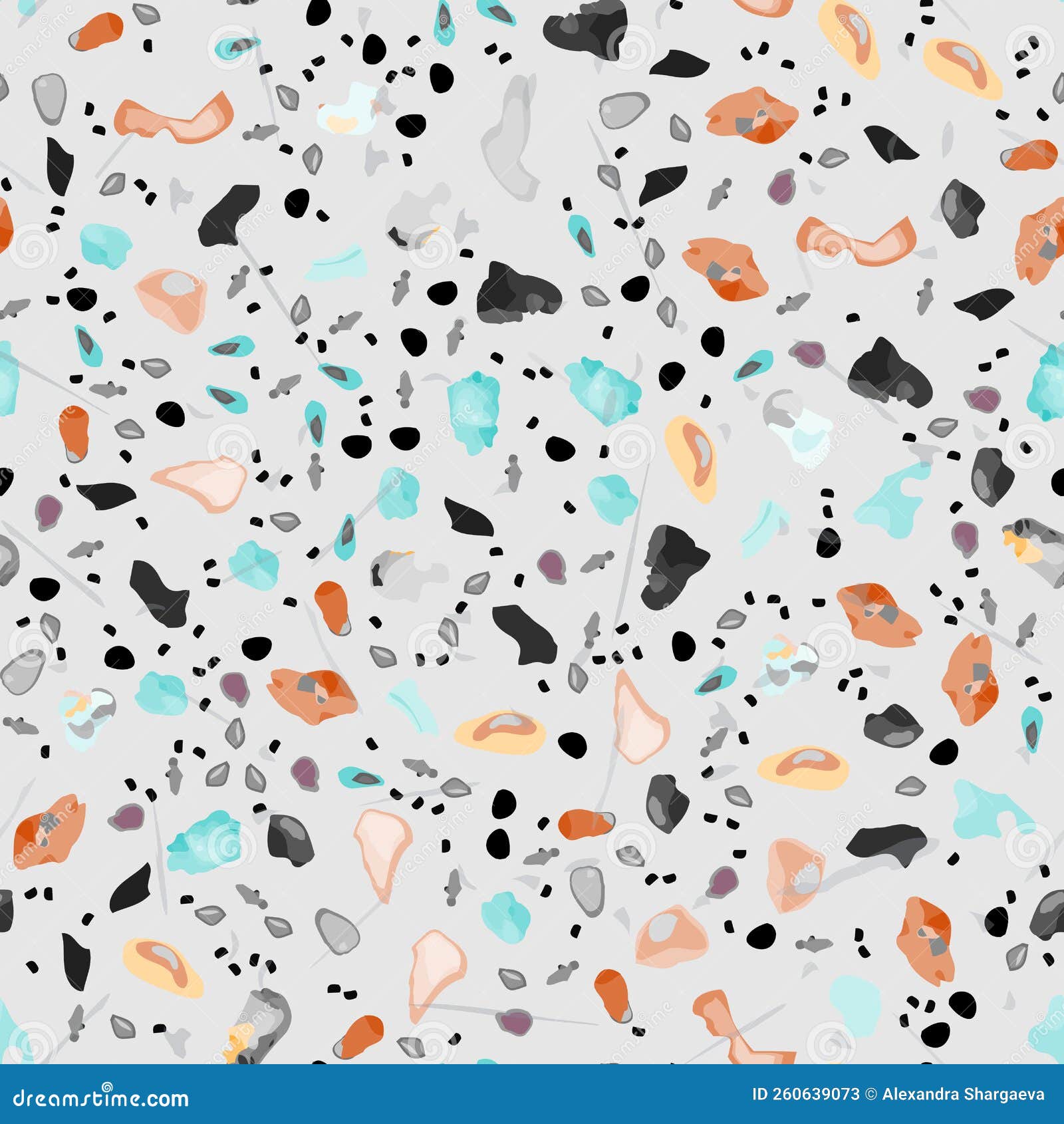 Terrazzo Texture Vector. Flooring Seamless Pattern Stock Vector ...