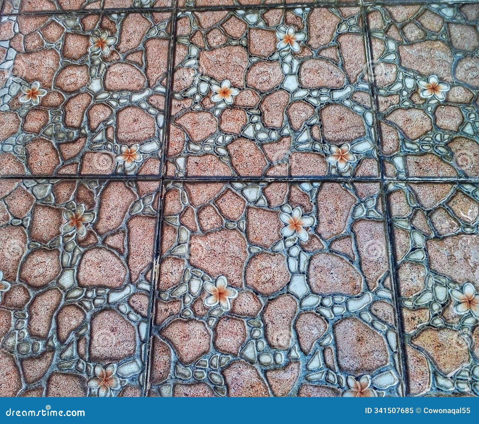Terrazzo tile stock image. Image of stone, pattern, floor - 341507685