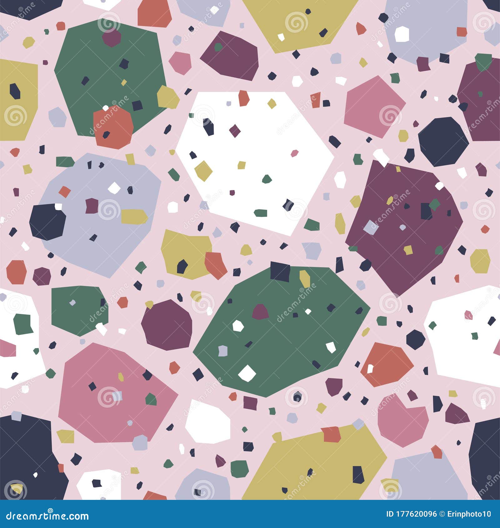 Terrazzo Traditional Venetian Floor Marble Texture Seamless Pattern ...