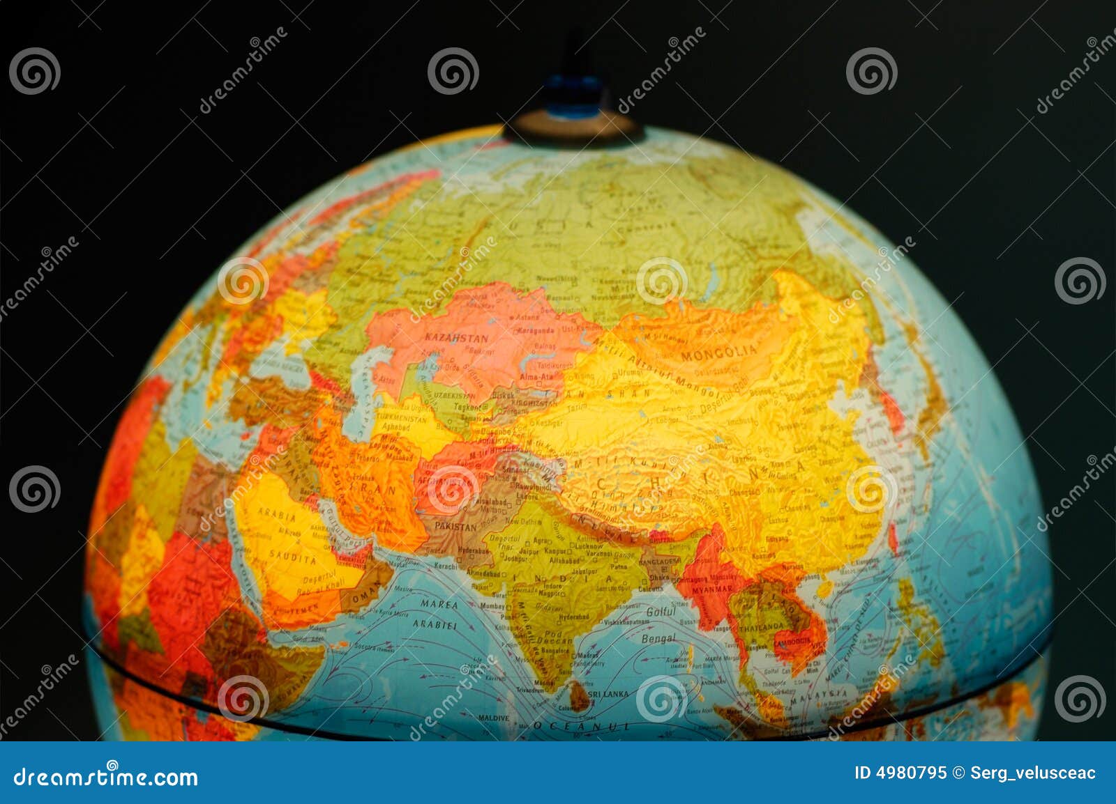 Terrestrial globe stock image. Image of africa, globe - 4980795