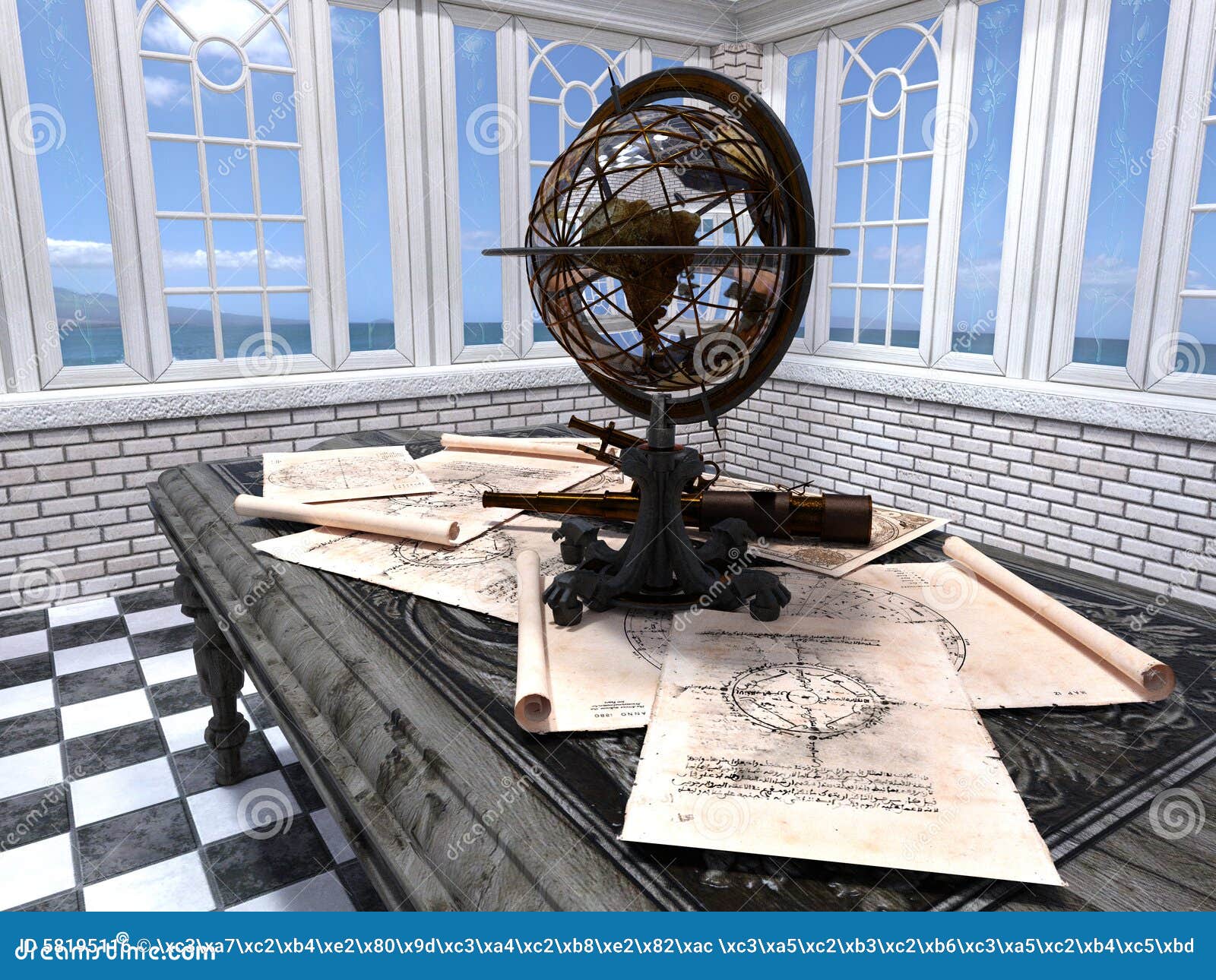 Terrestrial globe stock photo. Image of world, nature - 58195116